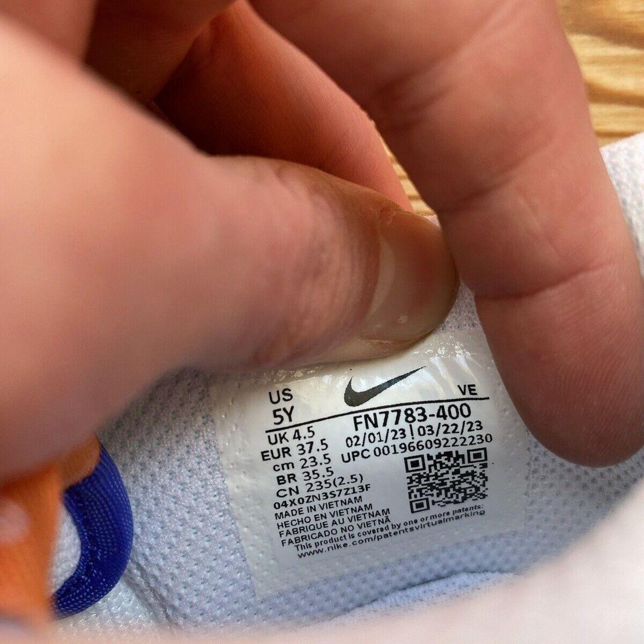 Nike Dunk Low Knicks Kids Trainers Blue White UK4.5... - Depop