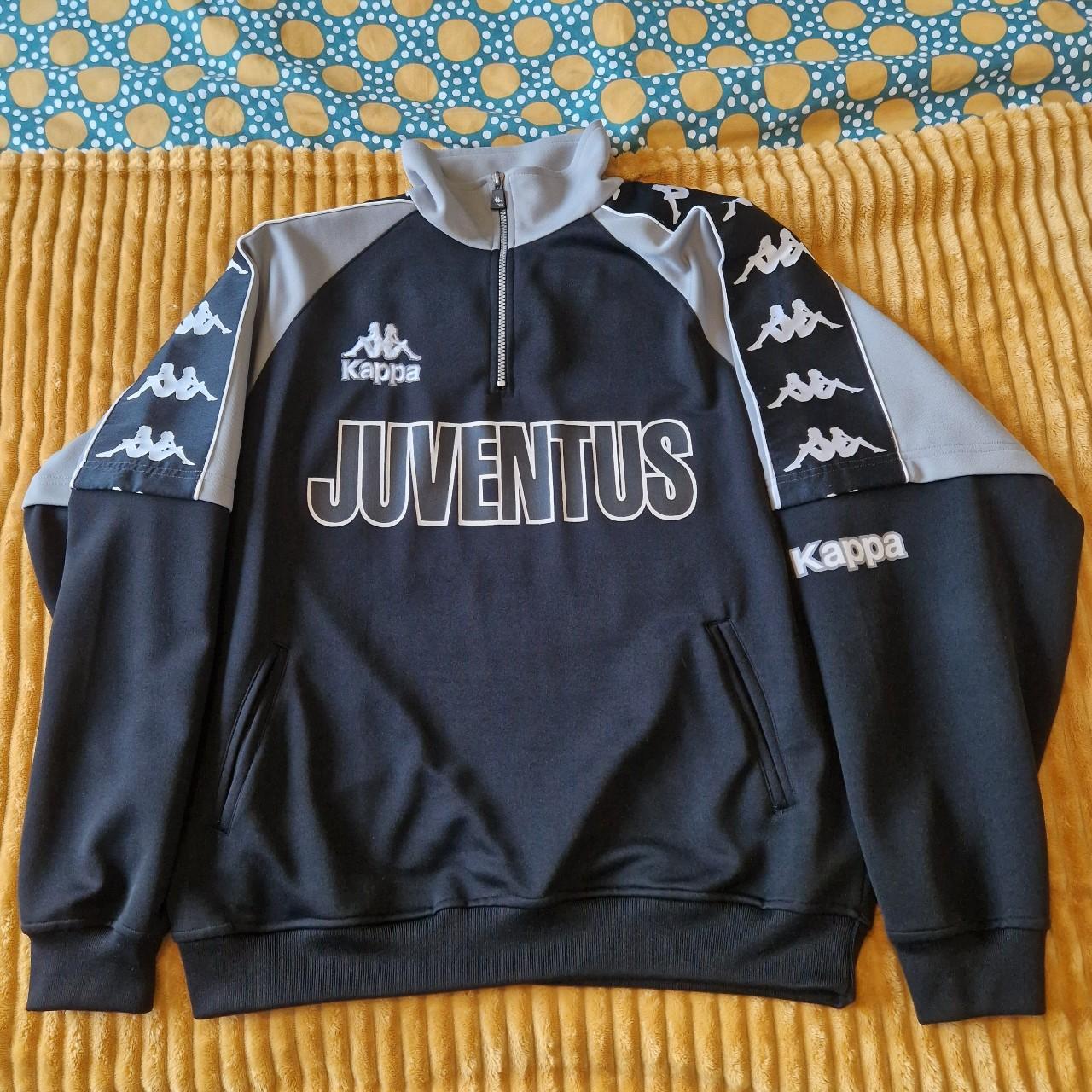 Kappa Men's Black and Grey Jacket | Depop