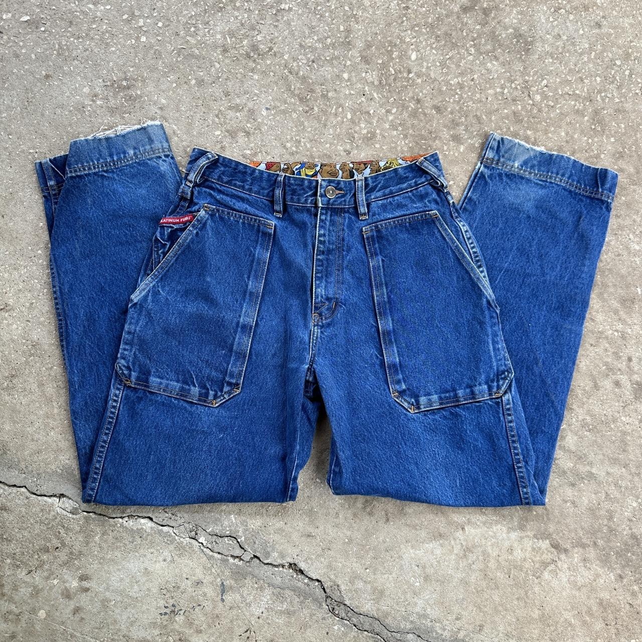 FUBU Men's Blue Jeans | Depop