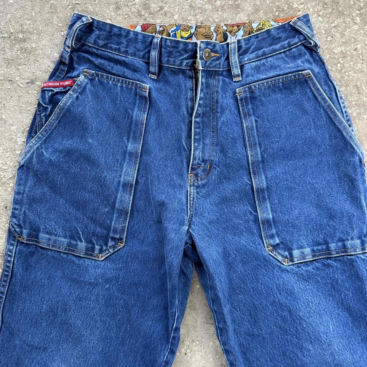 FUBU Men's Blue Jeans | Depop