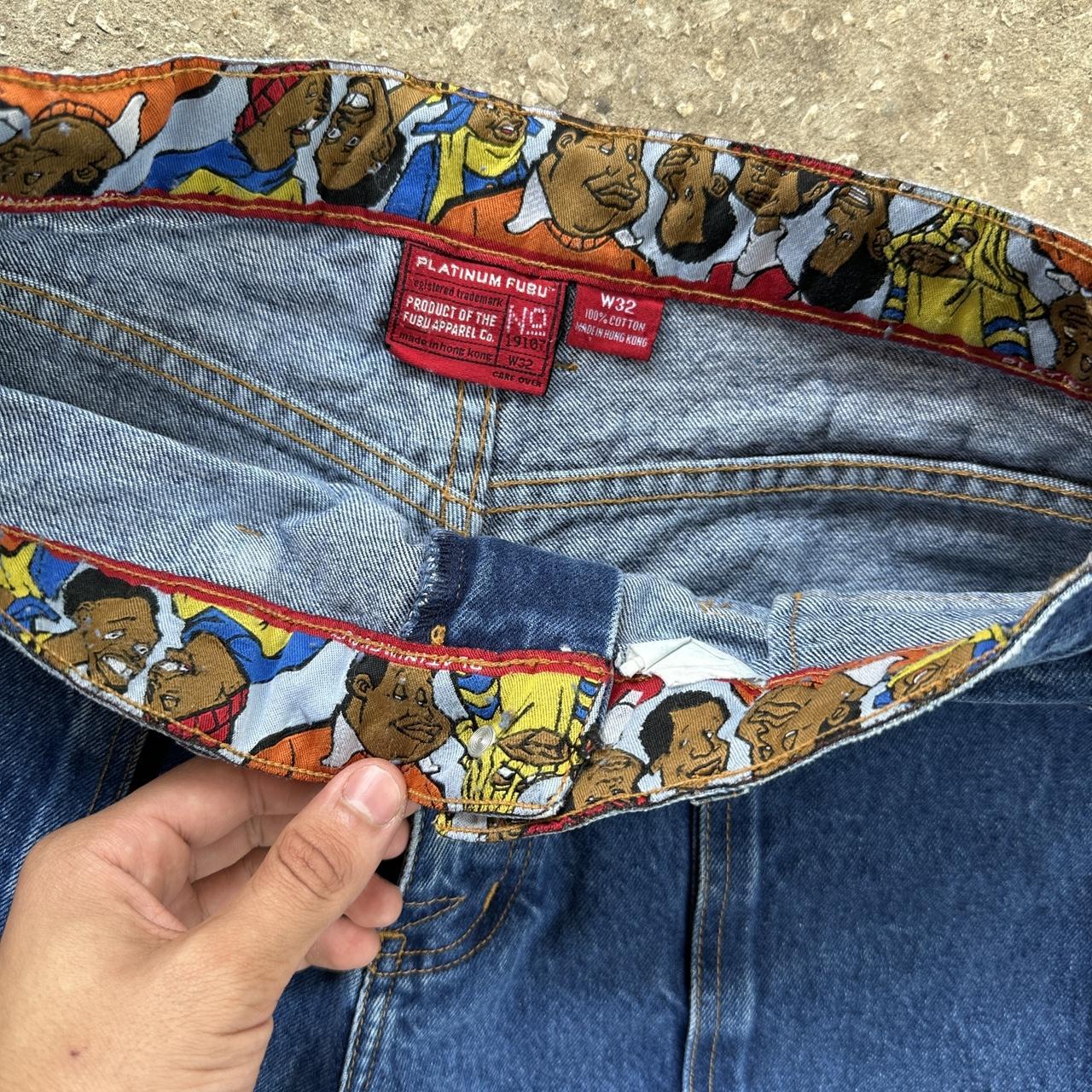 FUBU Men's Blue Jeans | Depop