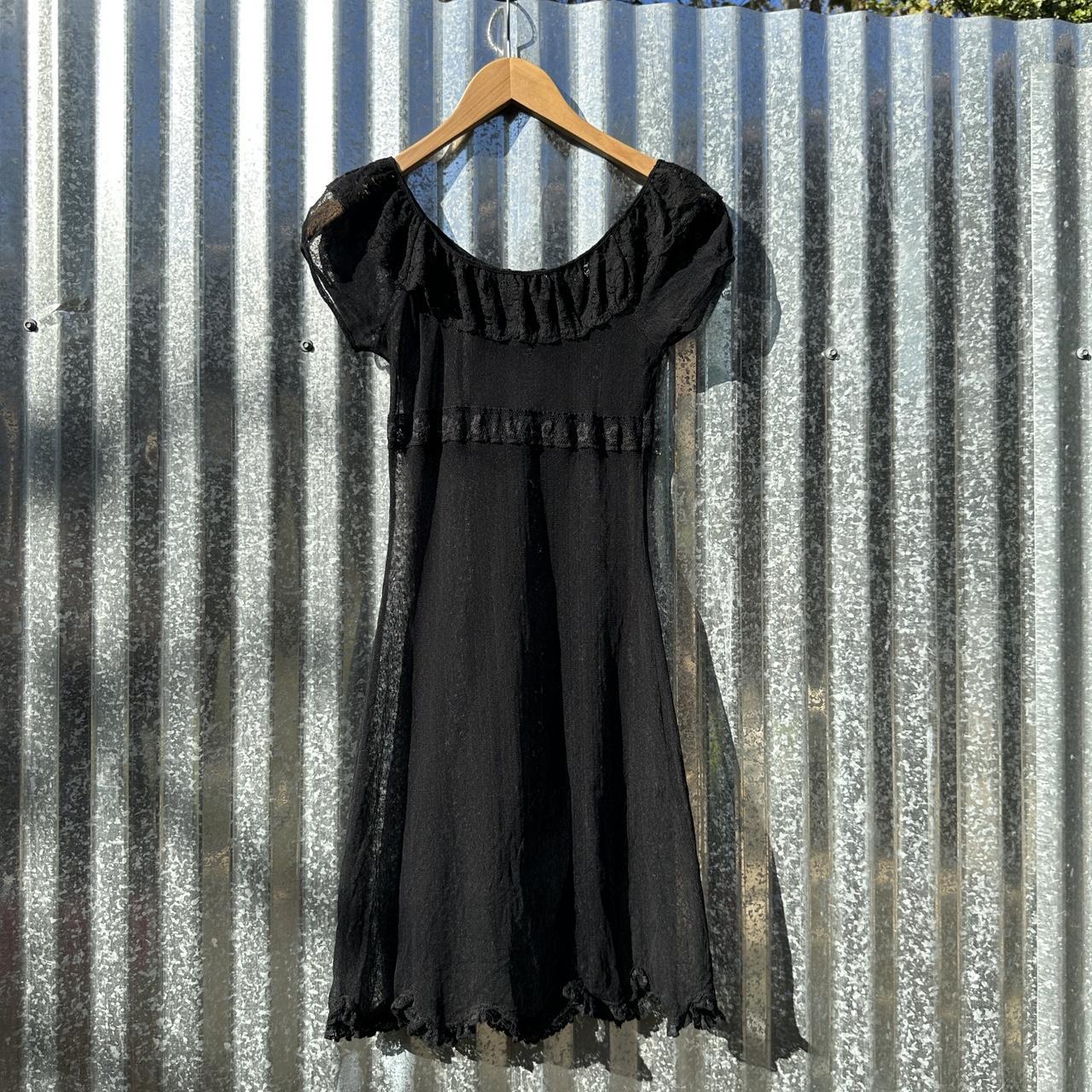 black betsey john sheer dress!! the cutest sheer... - Depop