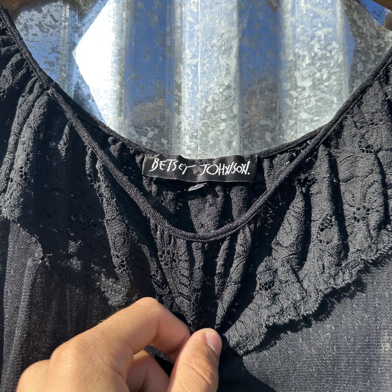 black betsey john sheer dress!! the cutest sheer... - Depop