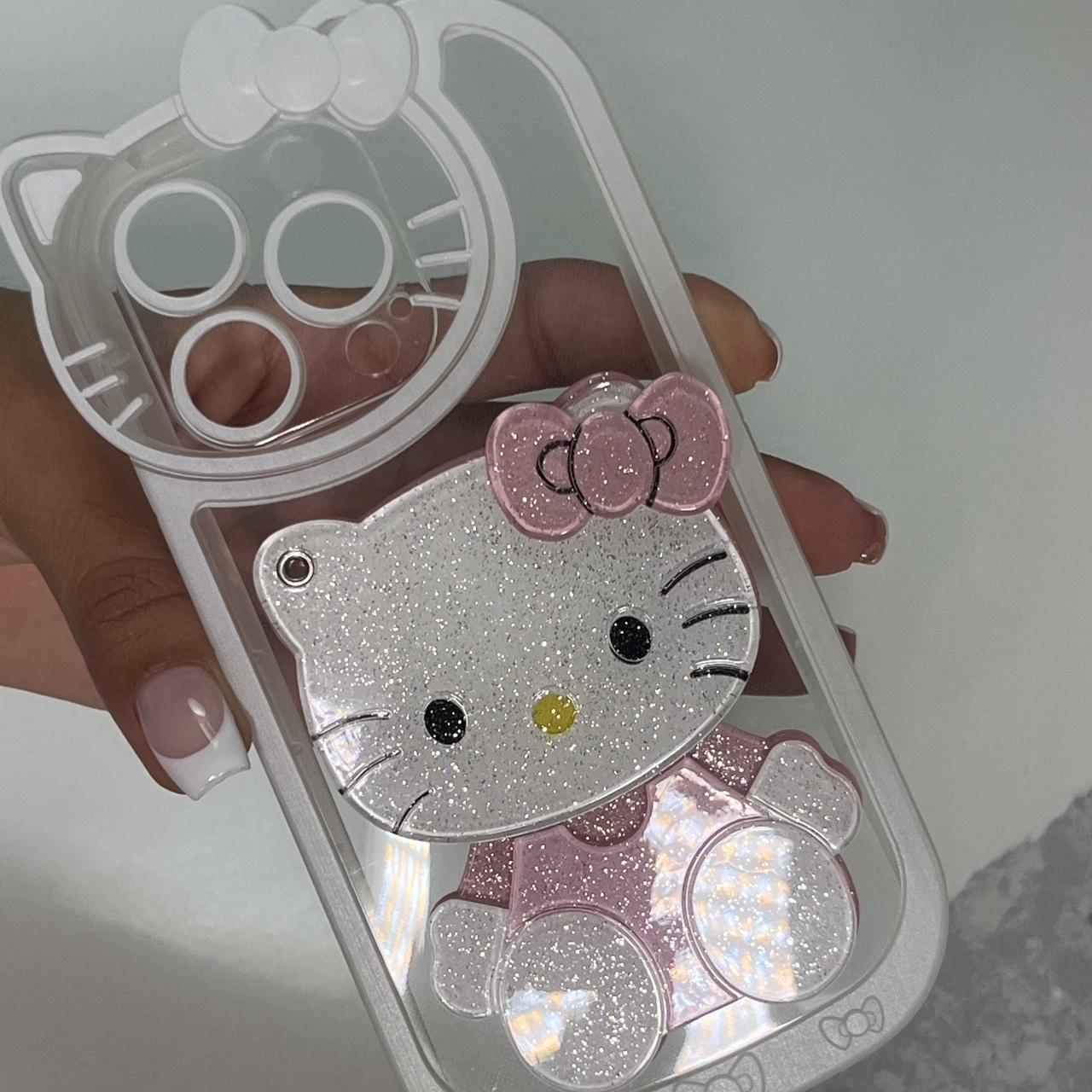 Glitter Hello Kitty iPhone case iPhone 15 Pro... - Depop