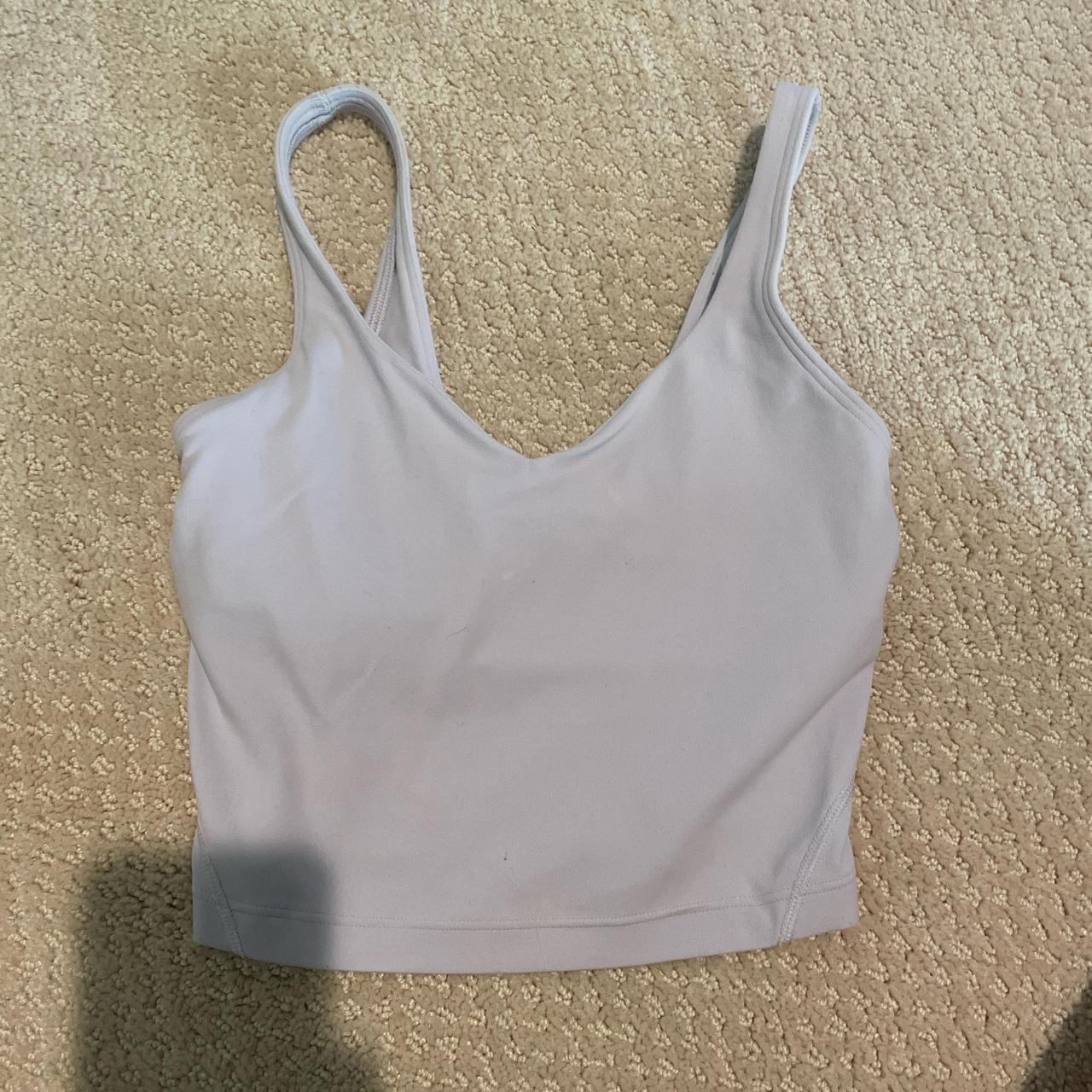 Lululemon align tank, purple, 2 small stains, size 0 - Depop