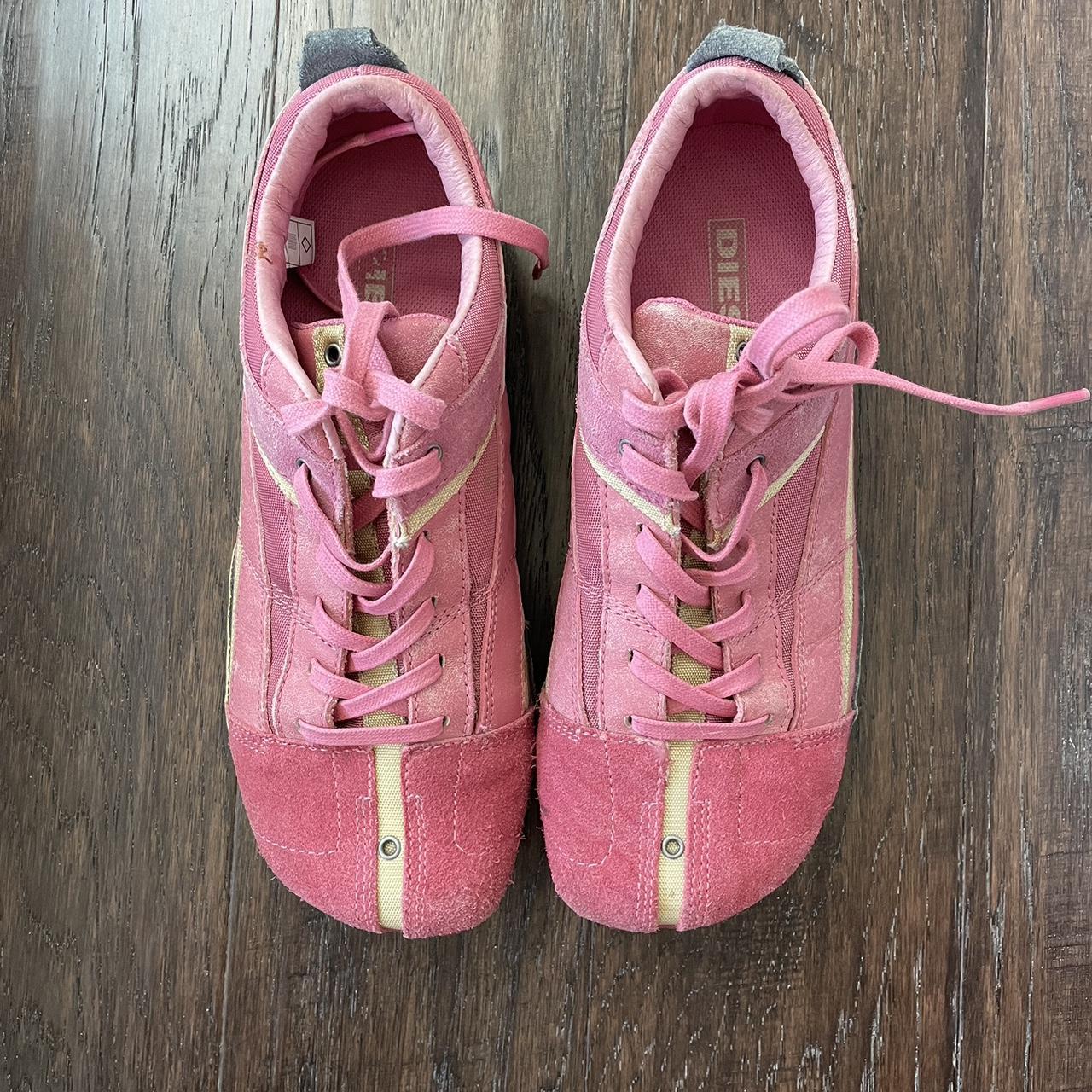 Repop: Vintage Diesel sneakers in pink Purchased... - Depop
