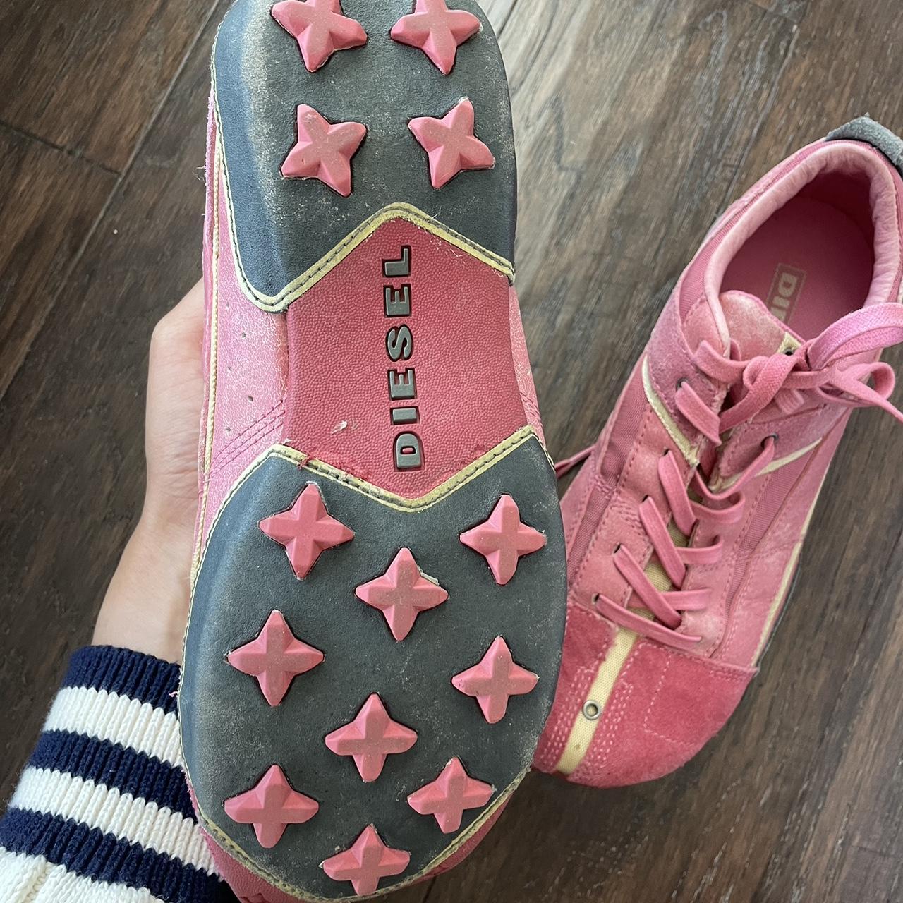 Repop: Vintage Diesel sneakers in pink Purchased... - Depop