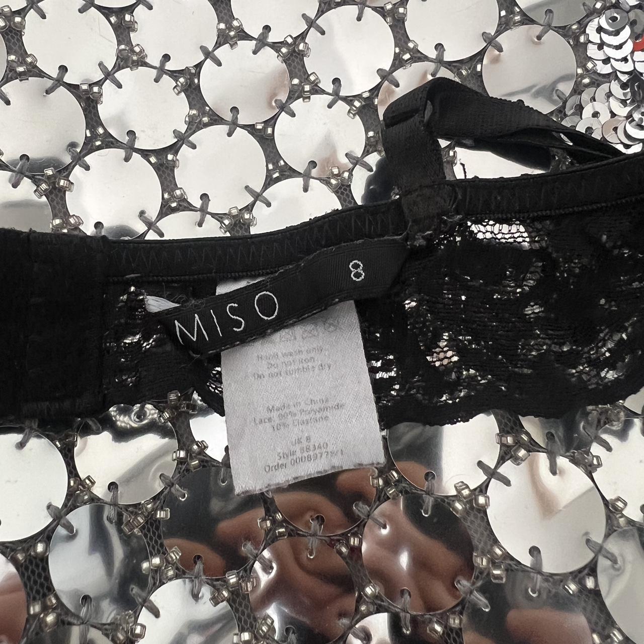Black Lace Miso Bralette Bra Size 8 (small)... - Depop