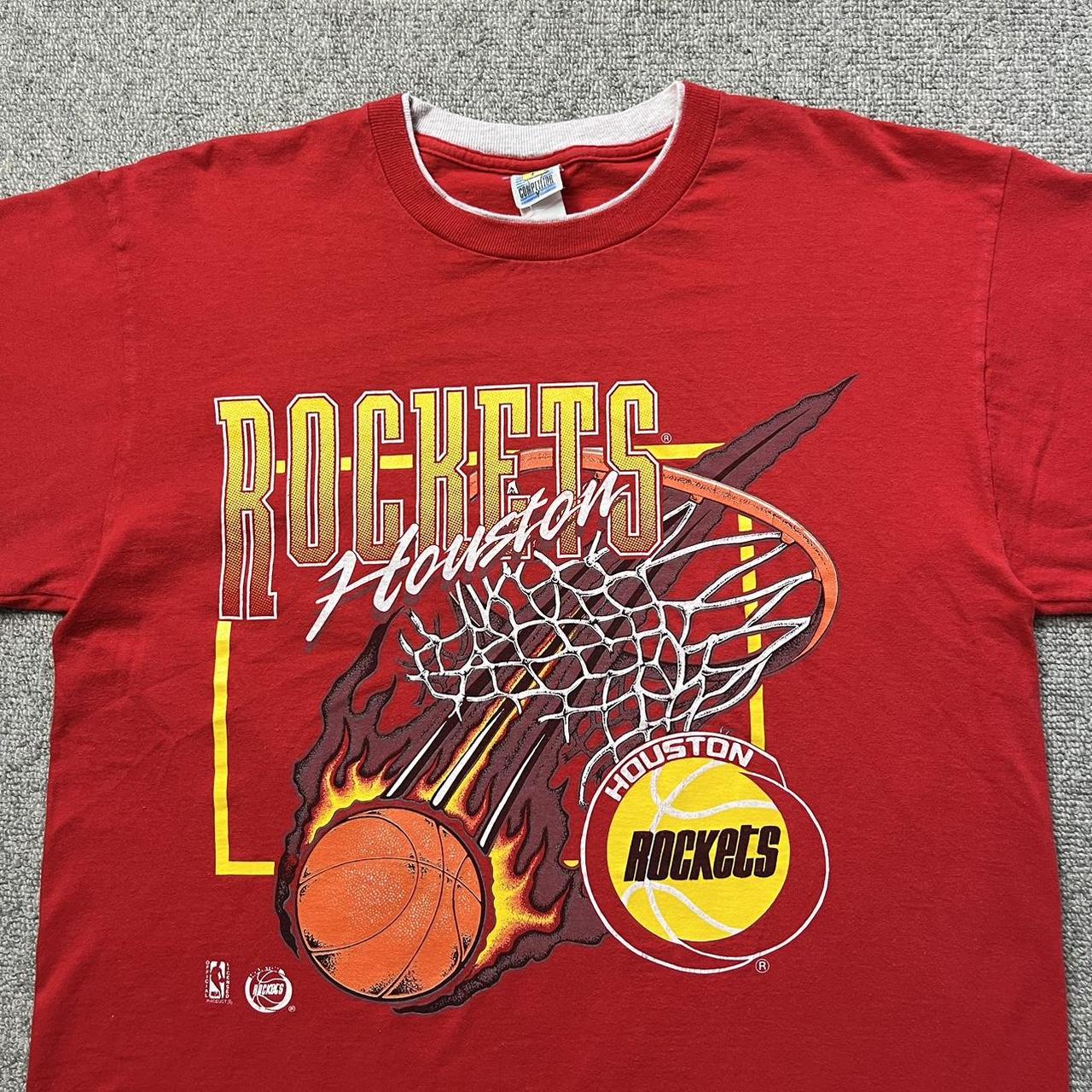 Vintage Houston Rockets NBA Basketball Graphic... - Depop