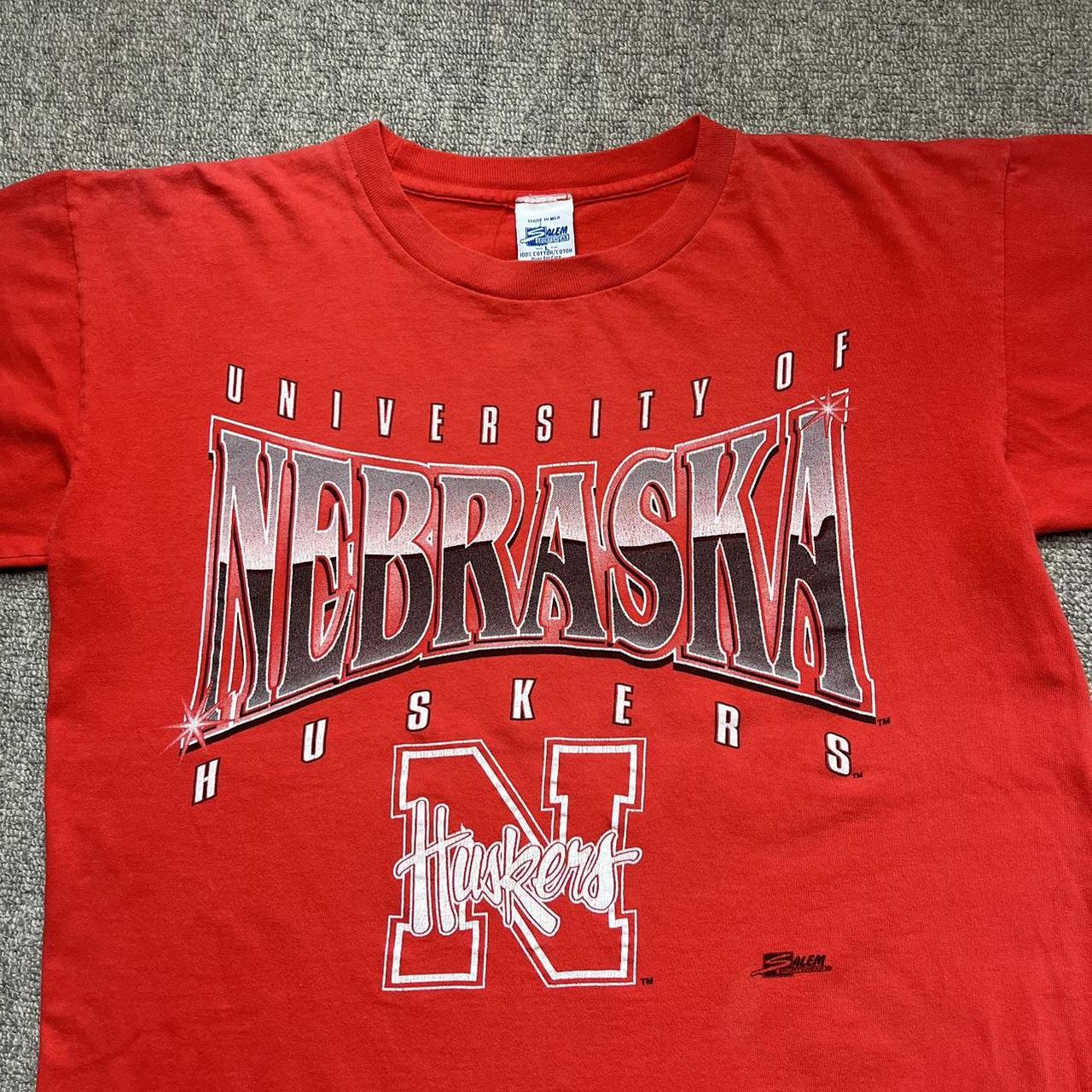 Vintage Nebraska Huskers Single Stitch Graphic... - Depop