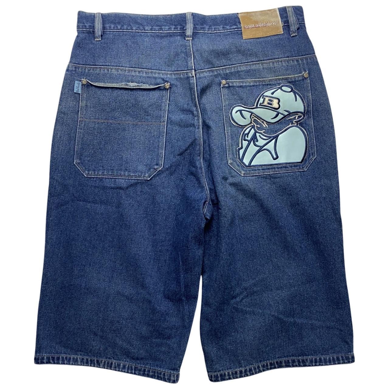 Sohk School Of Hard Knocks Embroidered Denim... - Depop