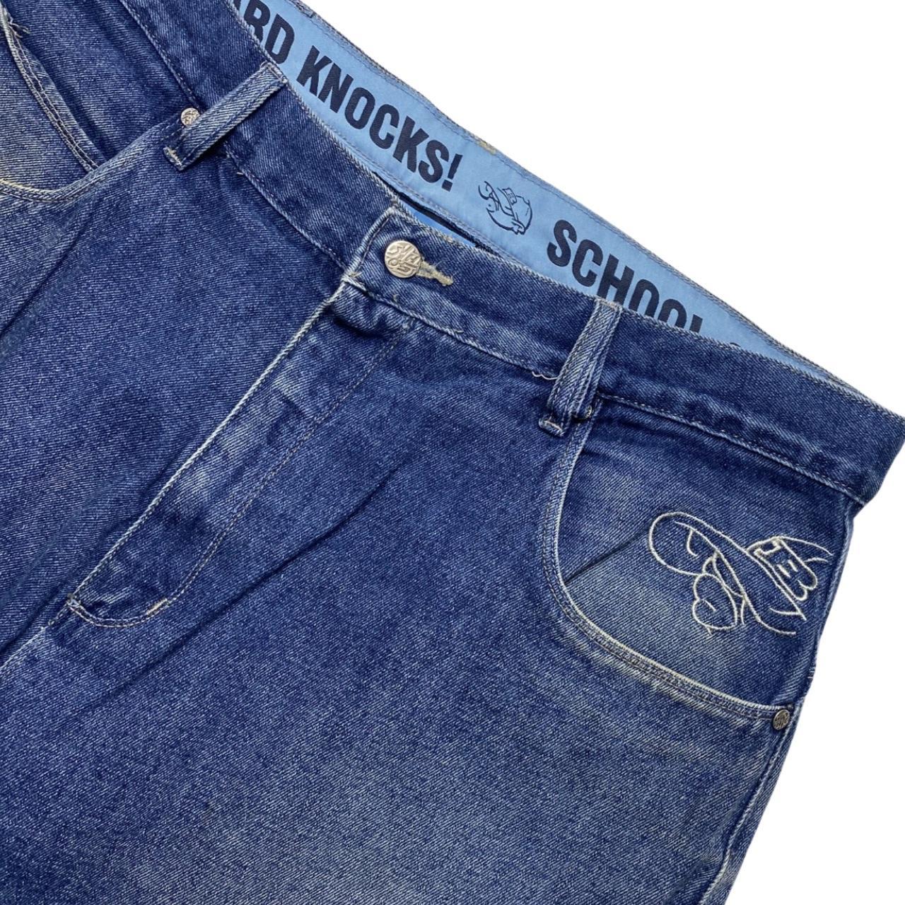 Sohk School Of Hard Knocks Embroidered Denim... - Depop