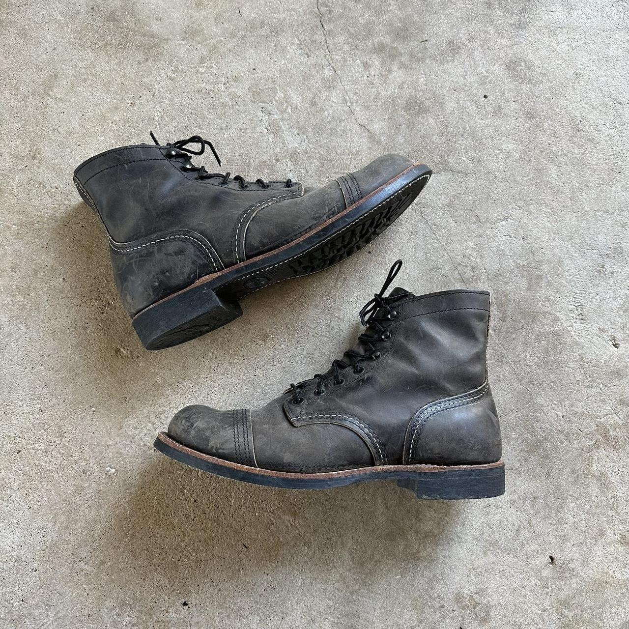 Red Wing 8086 Charcoal Rough And Tough Iron Ranger... - Depop