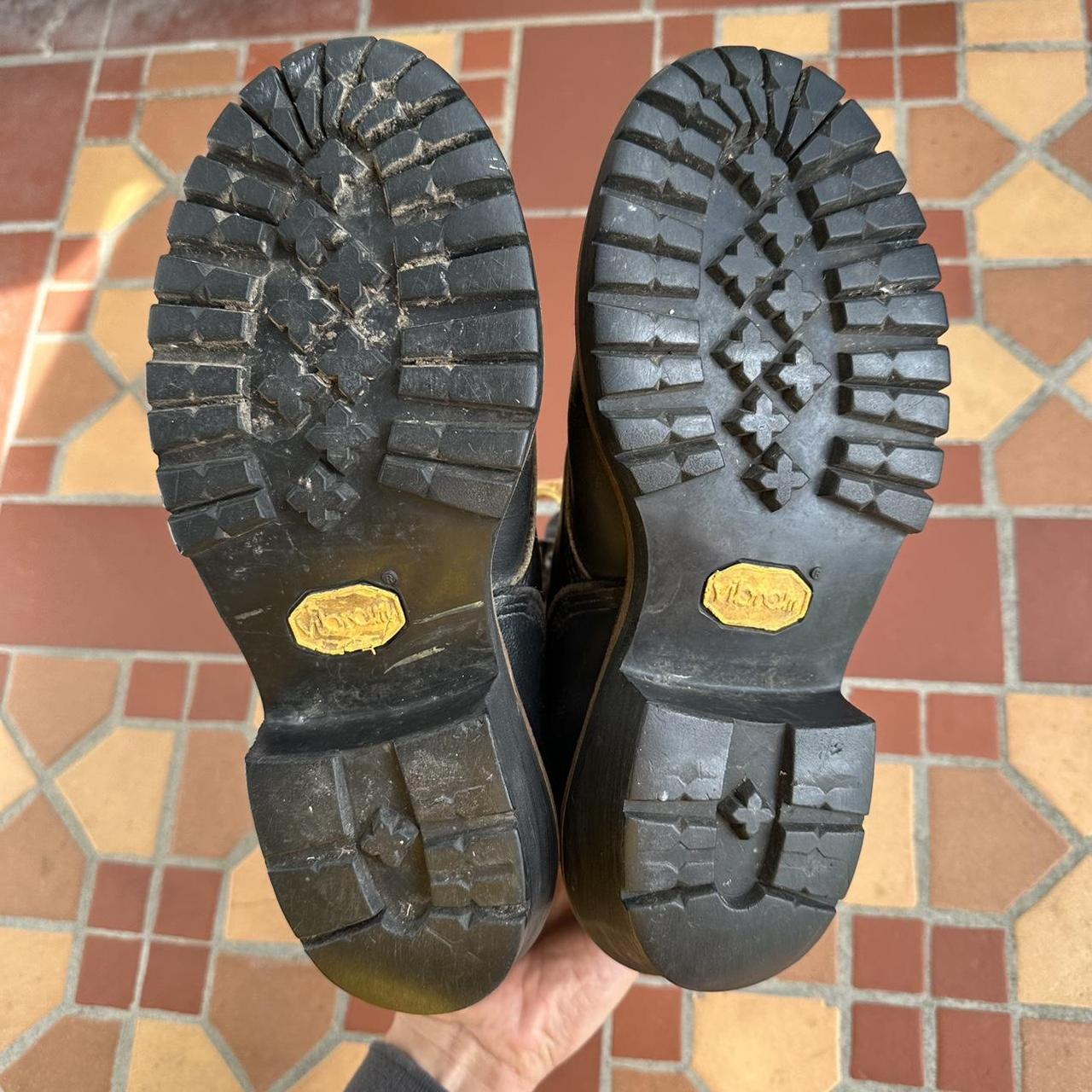 Red Wing 2218 Steel Toe Black Leather Logger Lineman... - Depop