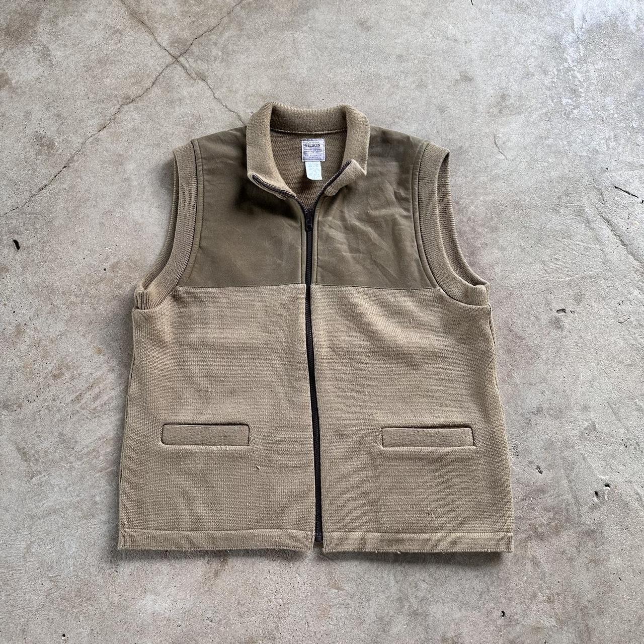 Vintage FILSON Sweater Vest Style 705 100% Wool 100%... - Depop