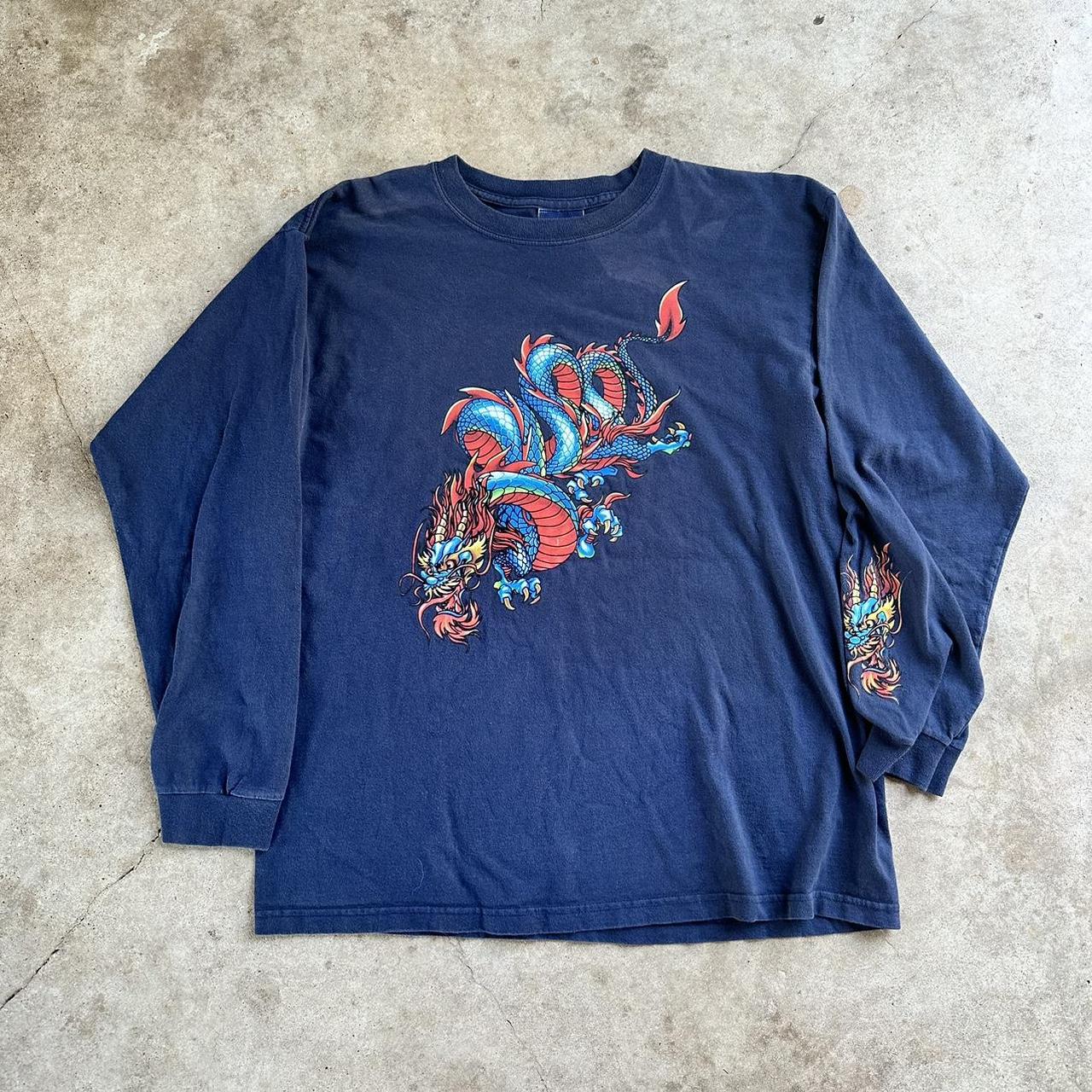 Vintage JNCO Long Sleeve T Shirt Adult Sz XL Dragon... - Depop
