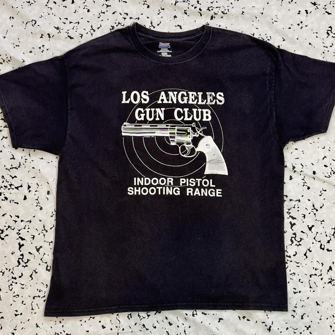 Los Angeles Gun Club tee. Printed on Sz XL Hanes... - Depop