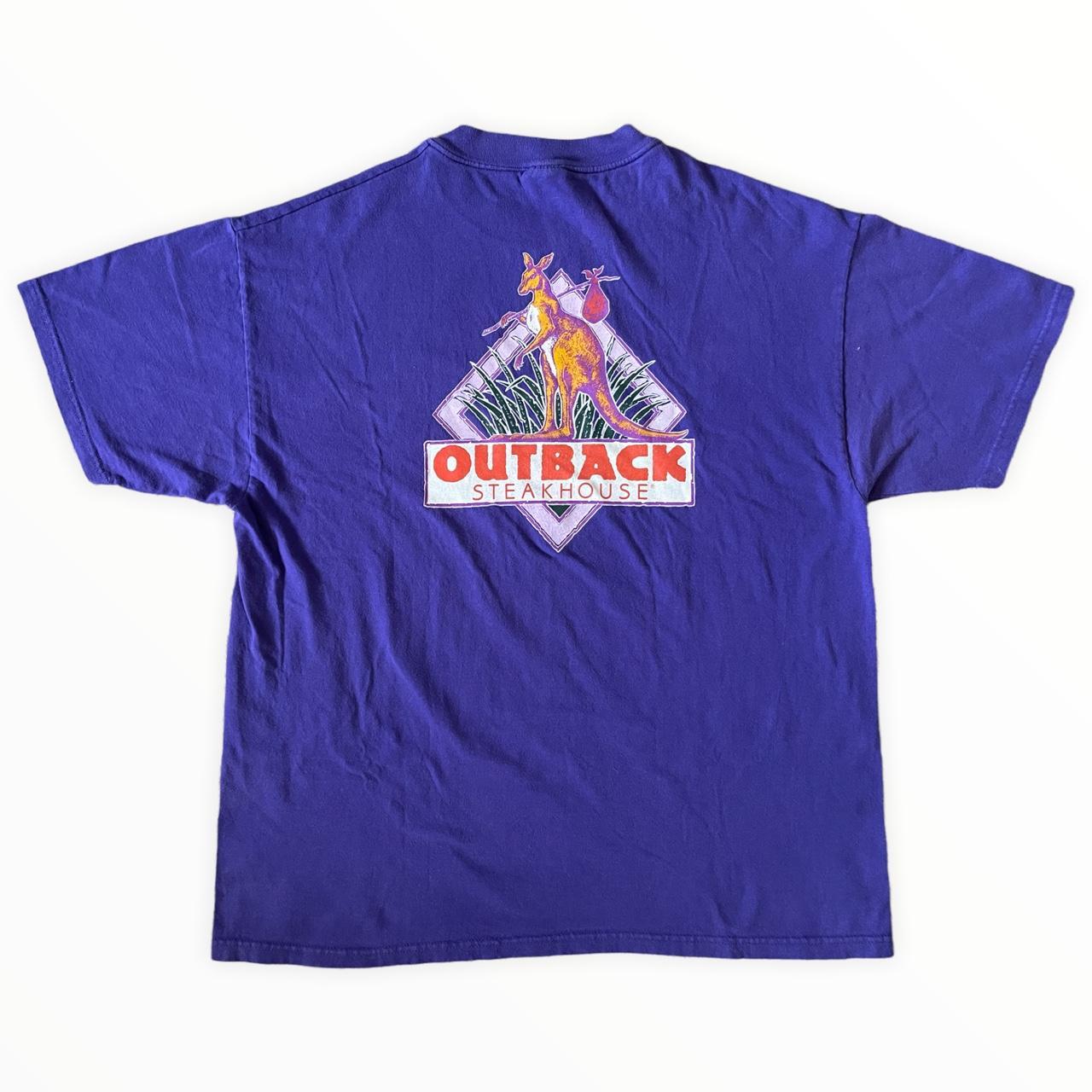 Vintage Outback Steakhouse Kangaroo T-shirt Size:... - Depop