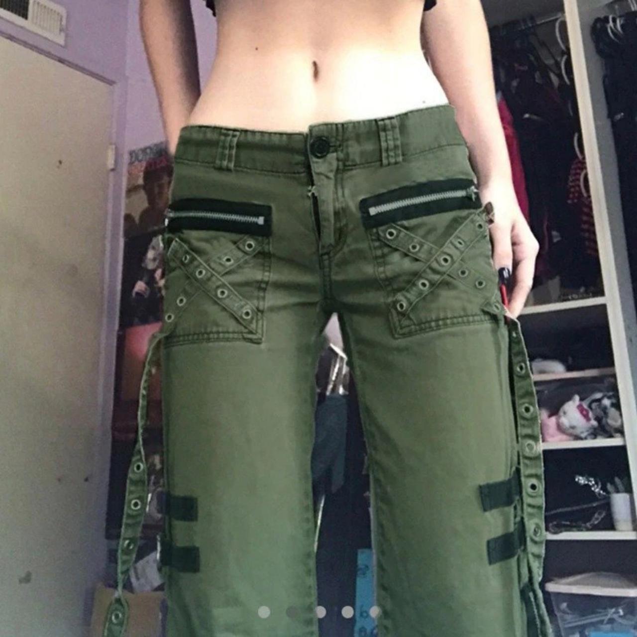 Stunning Punk Goth Cross Rivets Eyelet Straps Side... | Depop