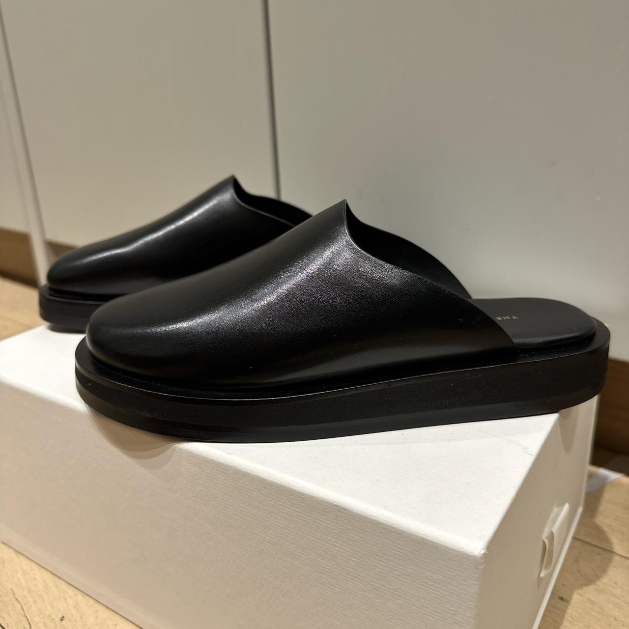 The Row Sabot Leather Mules Mint condition - only... - Depop