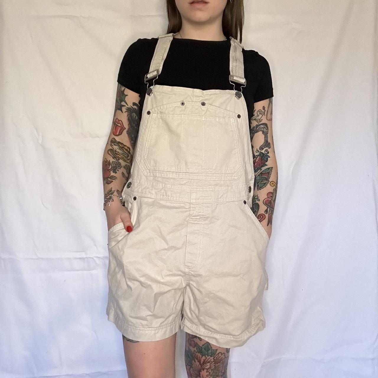 Bill Blass jeans cream overalls. These are sooo... - Depop