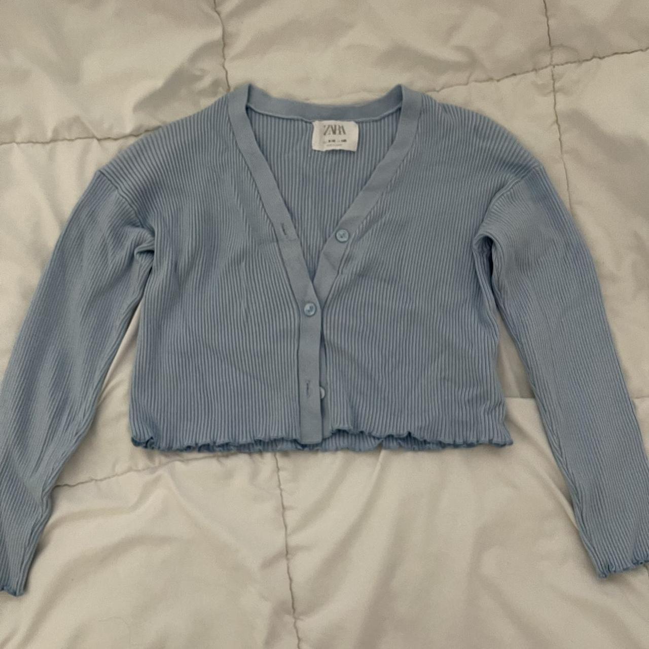 Mini Cardigan | Zara | children size 9-10 but fits a... - Depop