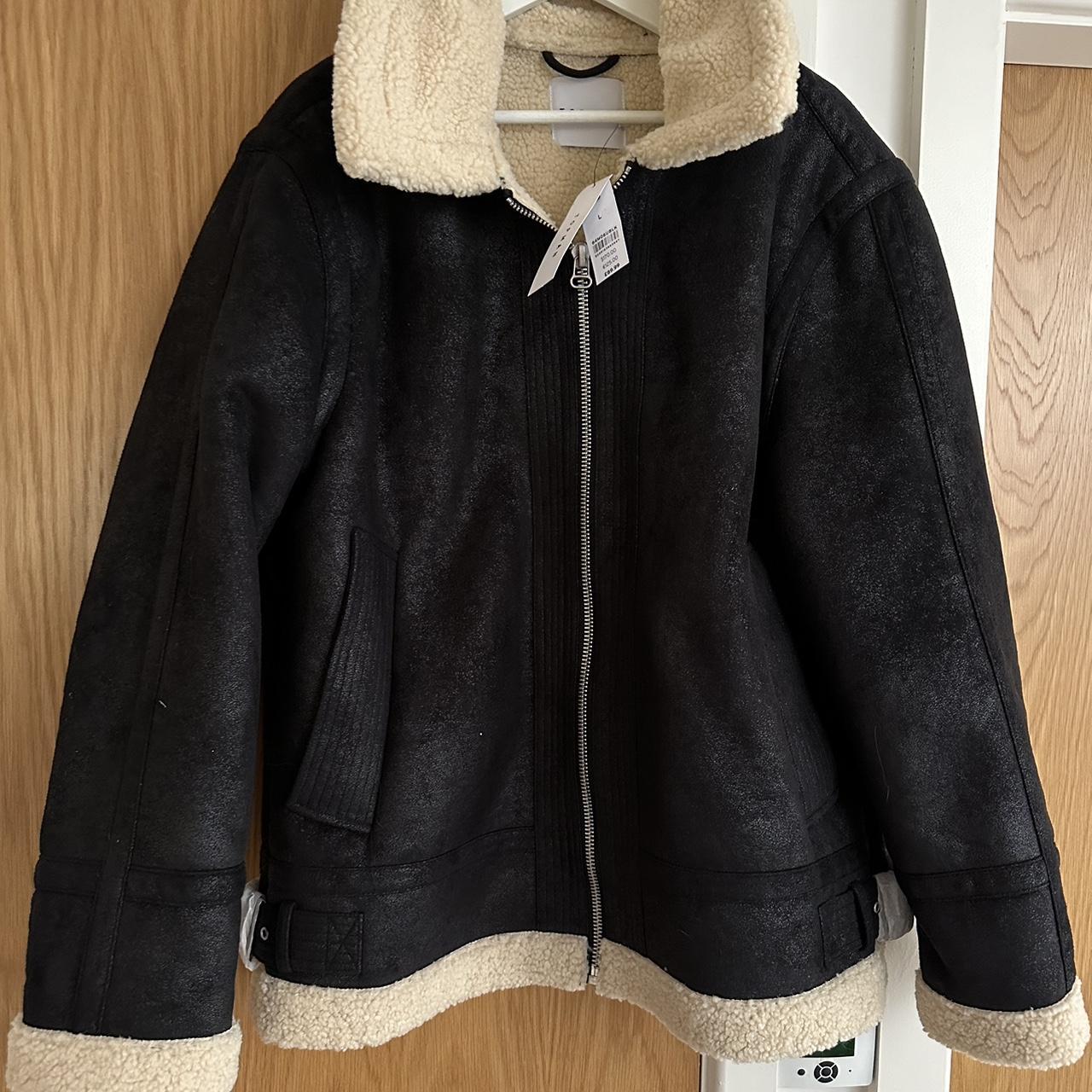 Brand new with tags never worn aviator jacket.... - Depop