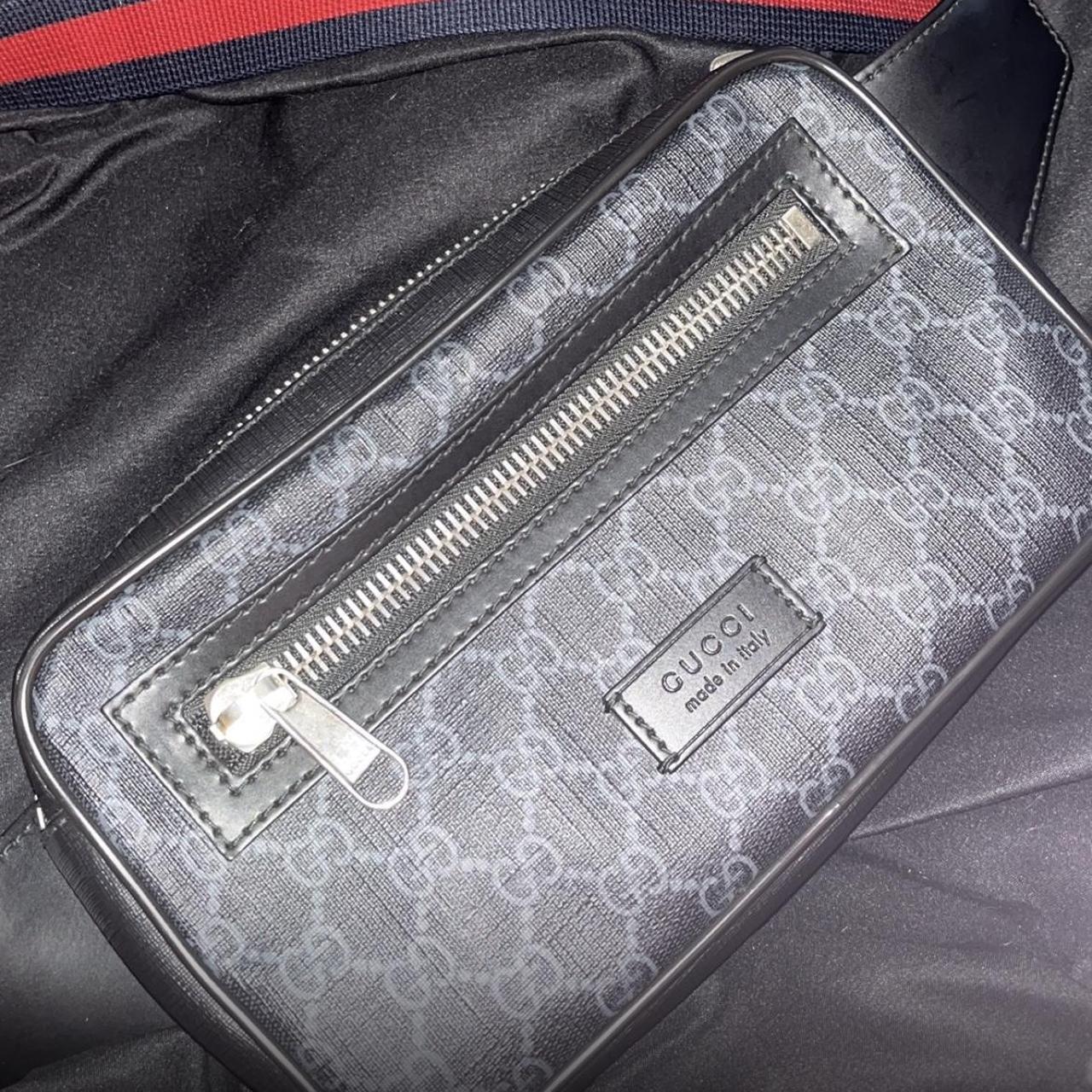 Mens GG Black Belt Bag 100% authentic gucci... - Depop