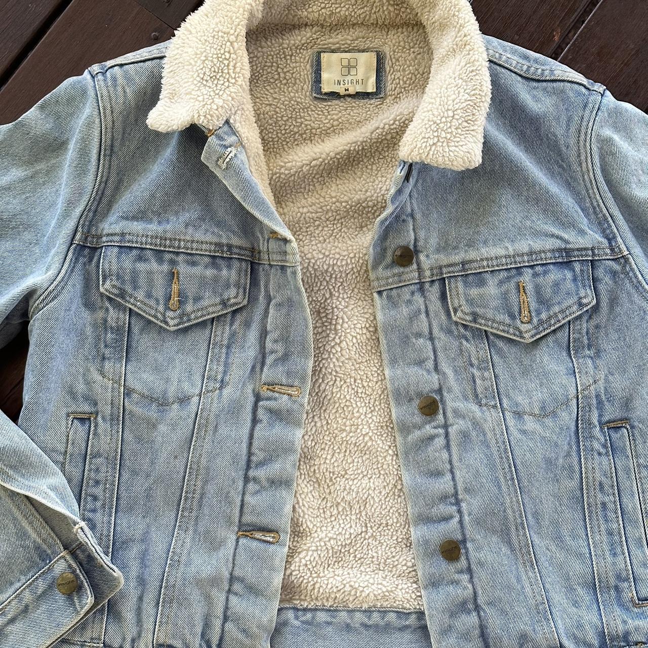 Insight denim jacket lined with Sherpa. So warm,... - Depop