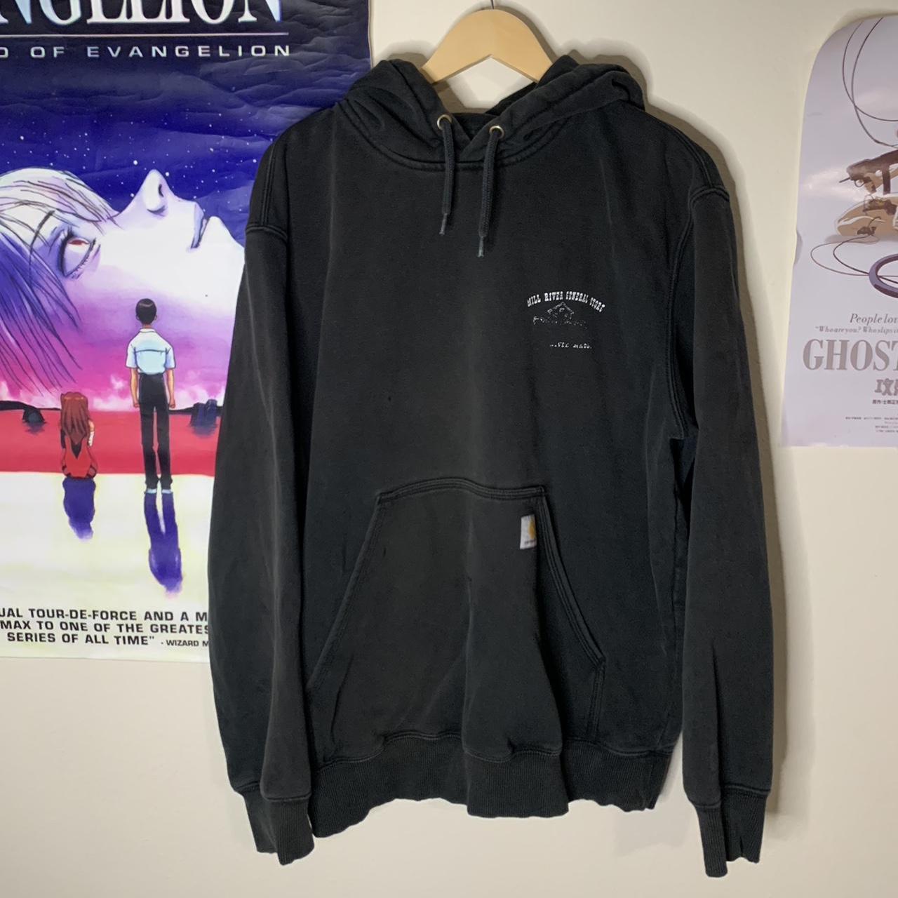 Y2K Carhartt Faded Distressed House Hoodie #y2k... - Depop