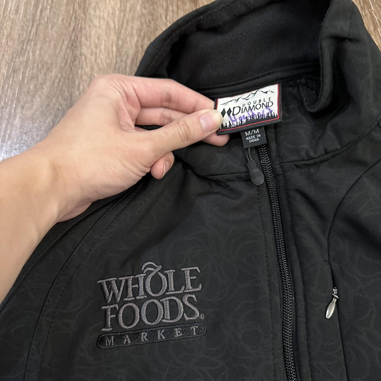 Vintage Whole Foods Market Fleece Jacket 9/10... - Depop