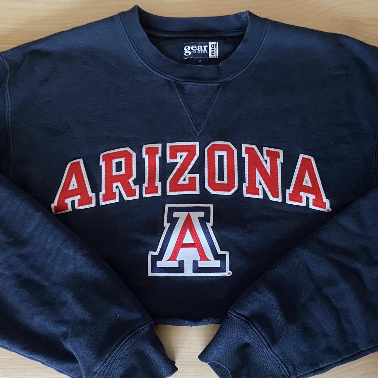 University of Arizona Cropped University Sweater... - Depop
