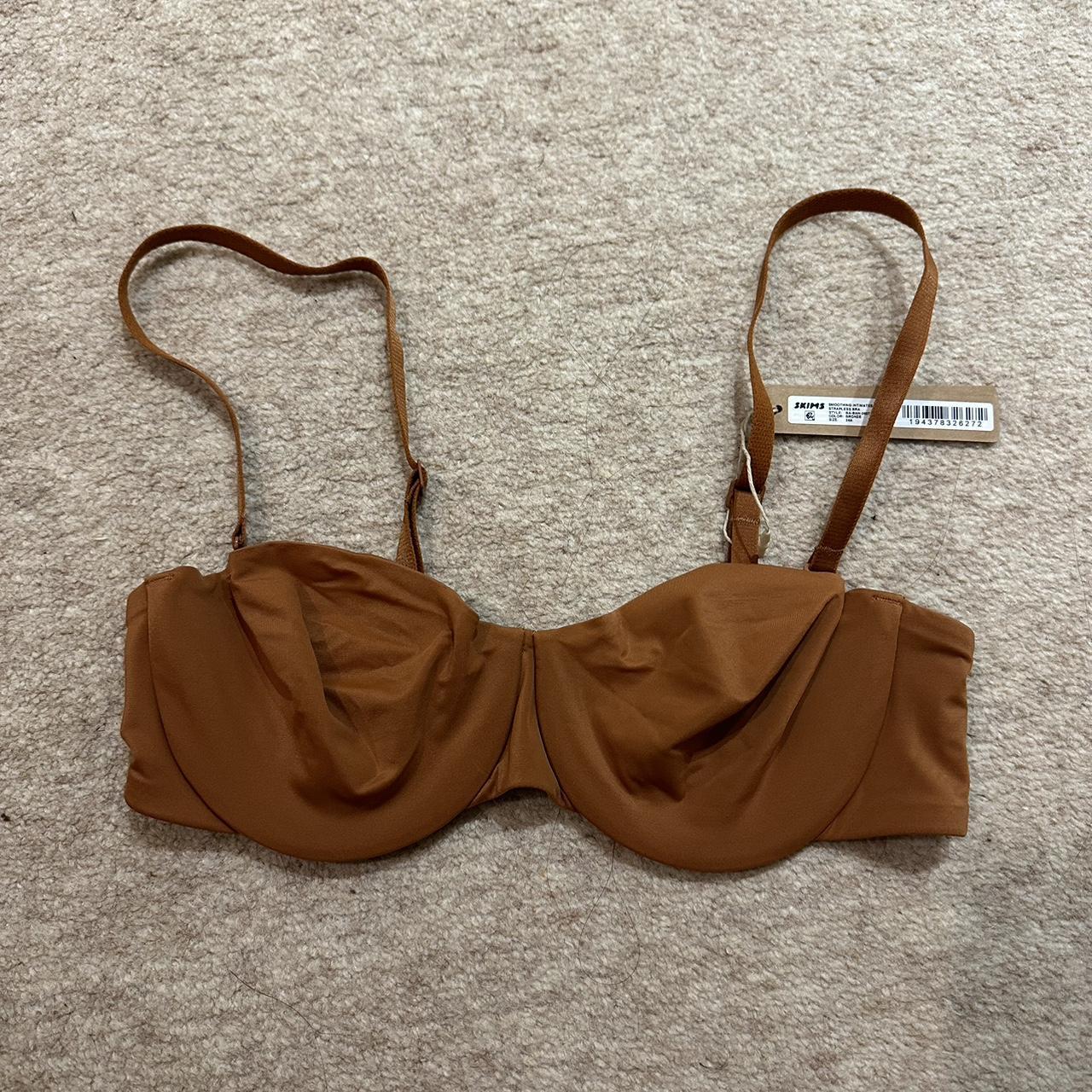 Skims smoothing strapless bra Brand new 34A... - Depop