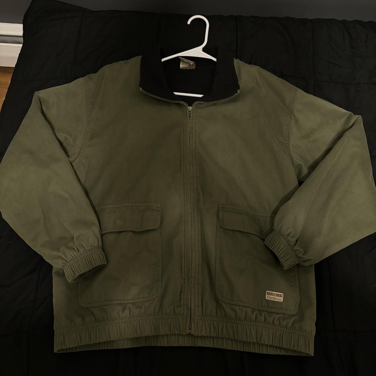 Comfy Green Bomber Jacket Cozy and perfect for the... - Depop