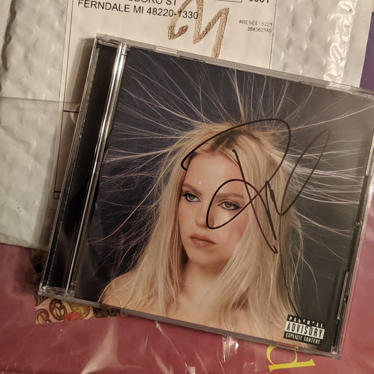 selling a new autographed cd of reneé rapp's new... - Depop