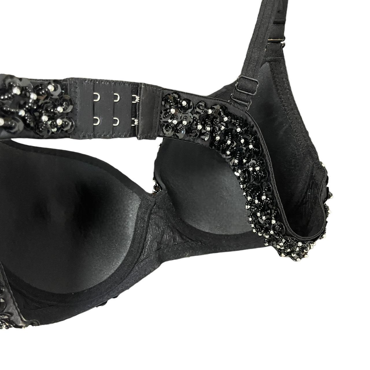 Womens Black Sequin Top Bra L3909 Brand New with... | Depop