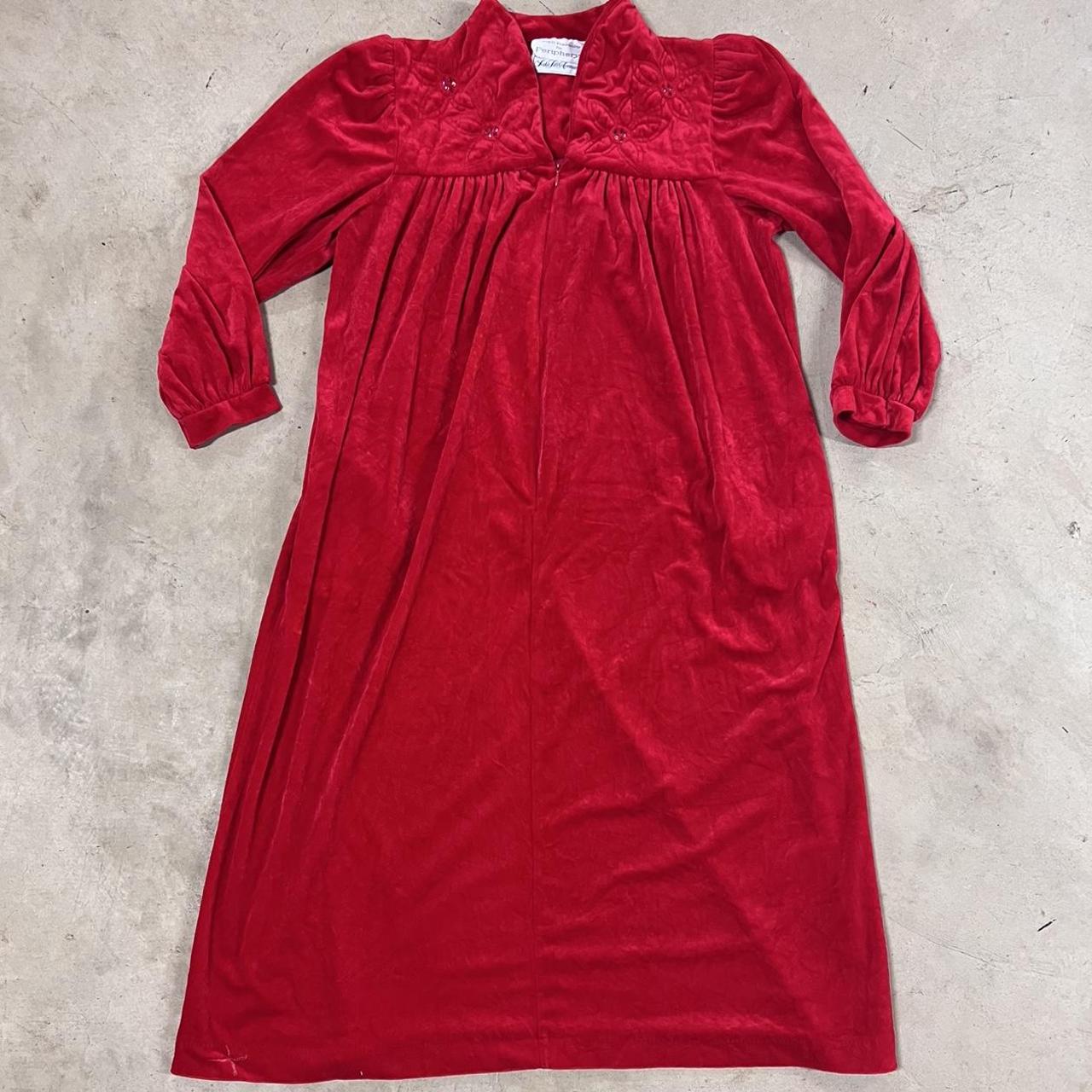 ️ Vintage Saks Fifth Avenue Red Velvet Robe ️ Size:... - Depop