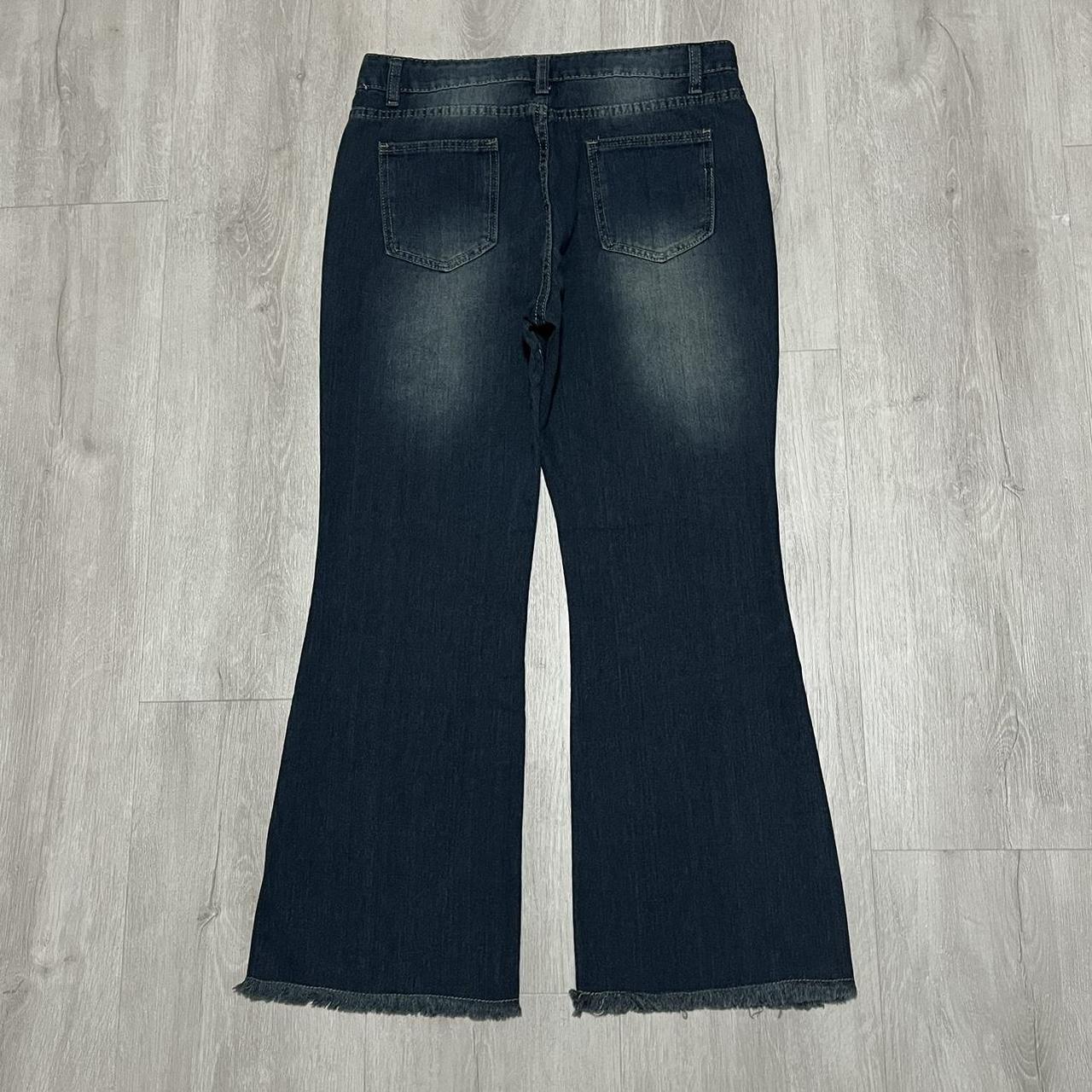 Y2K Grunge Faded Bootcut Jeans Flared Jeans Great... - Depop