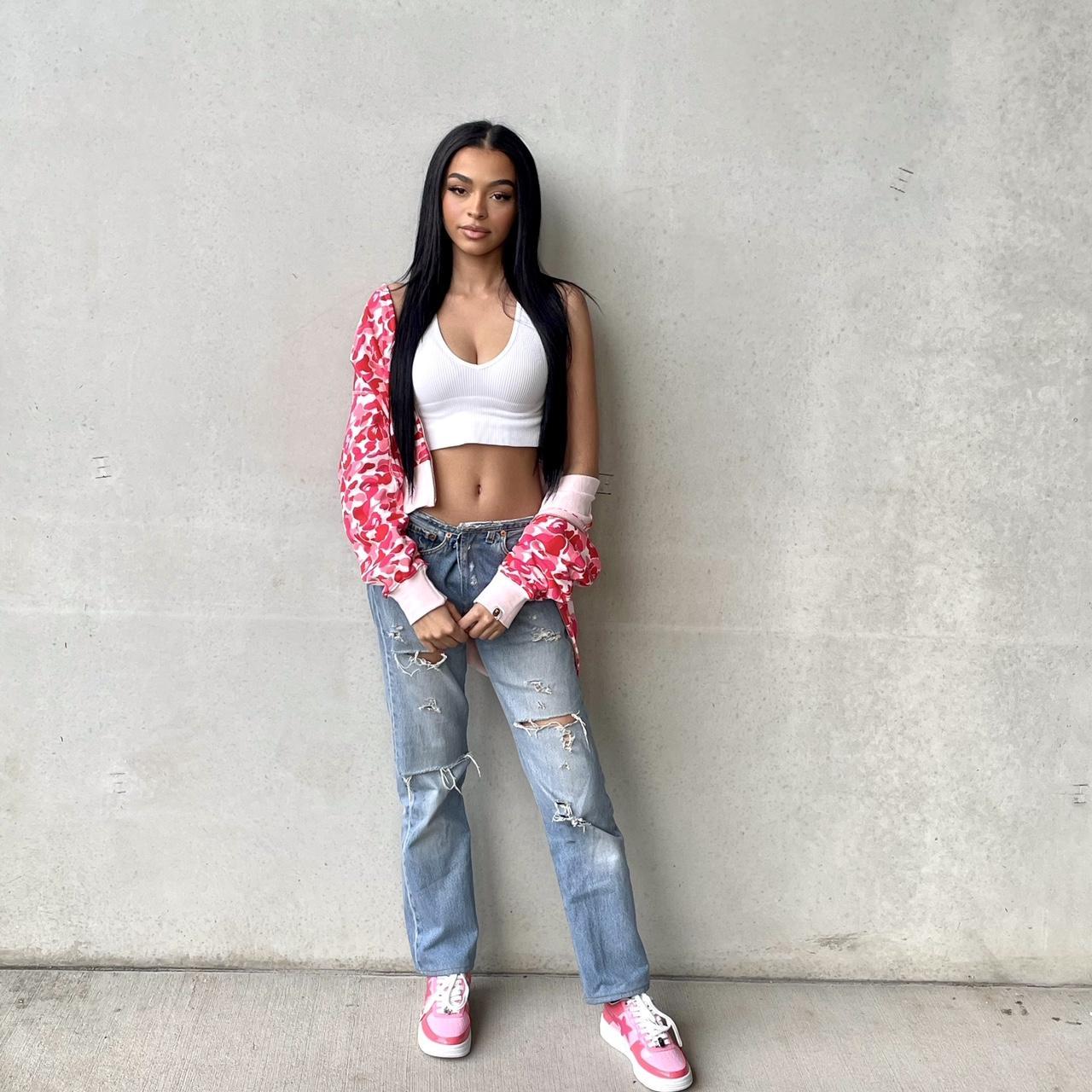 Samariah Leah lolo jeans. Low rise Levi... | Depop