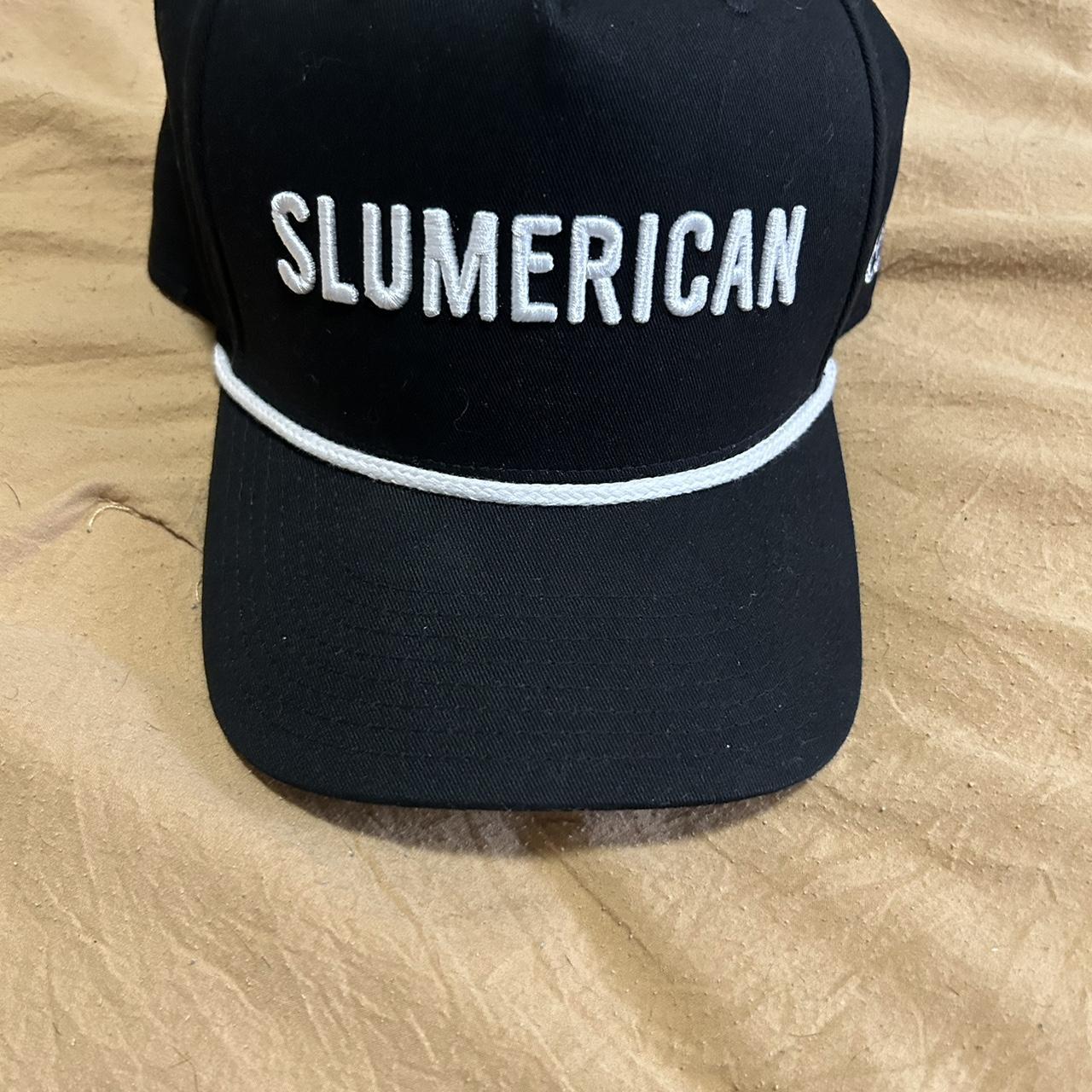 Slumber American black and white hat Elwood the... - Depop
