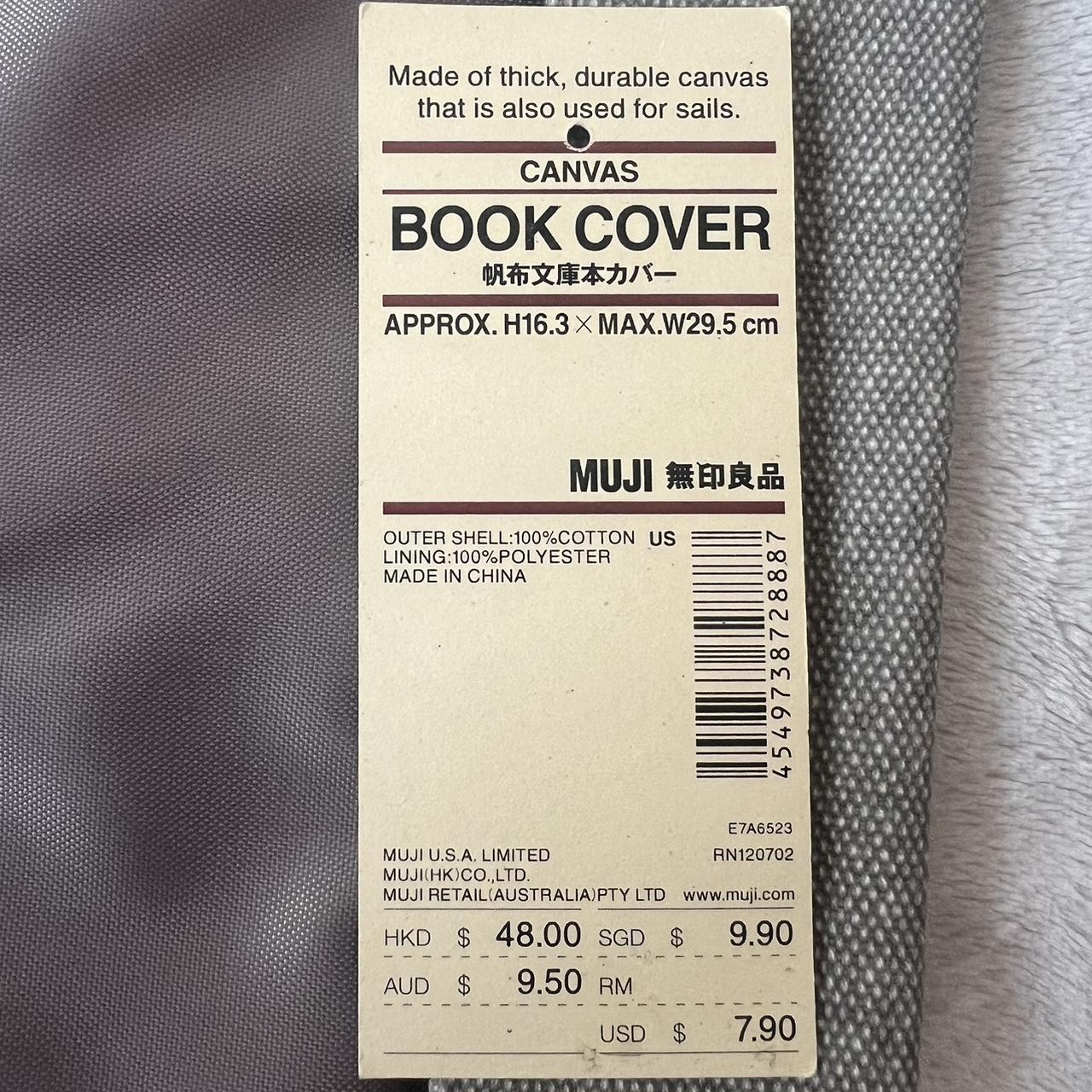Deadstock Muji A6 Canvas Book cover Or journal... - Depop