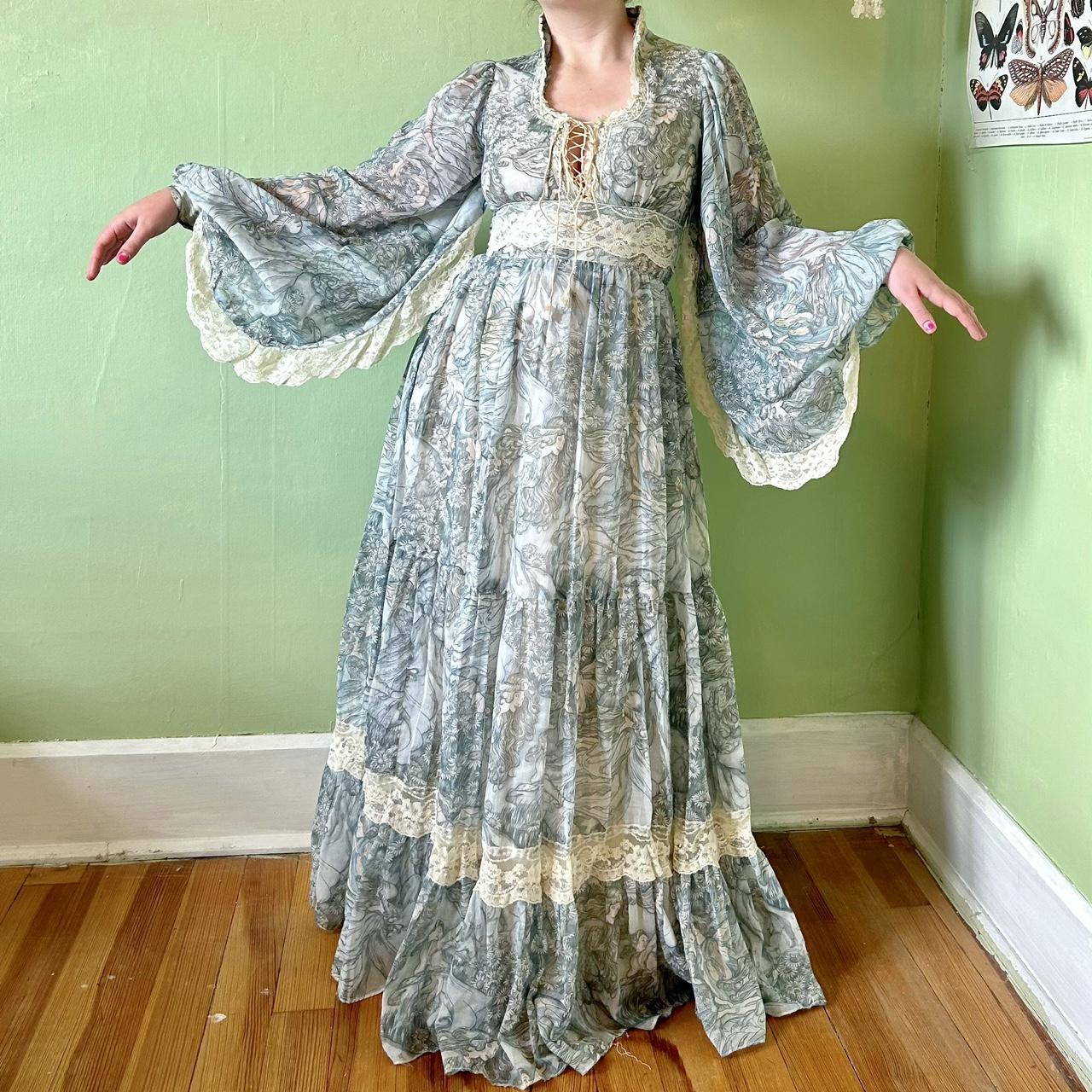 1970s RARE Gunne Sax River Fairy Dress This "Fairy... - Depop