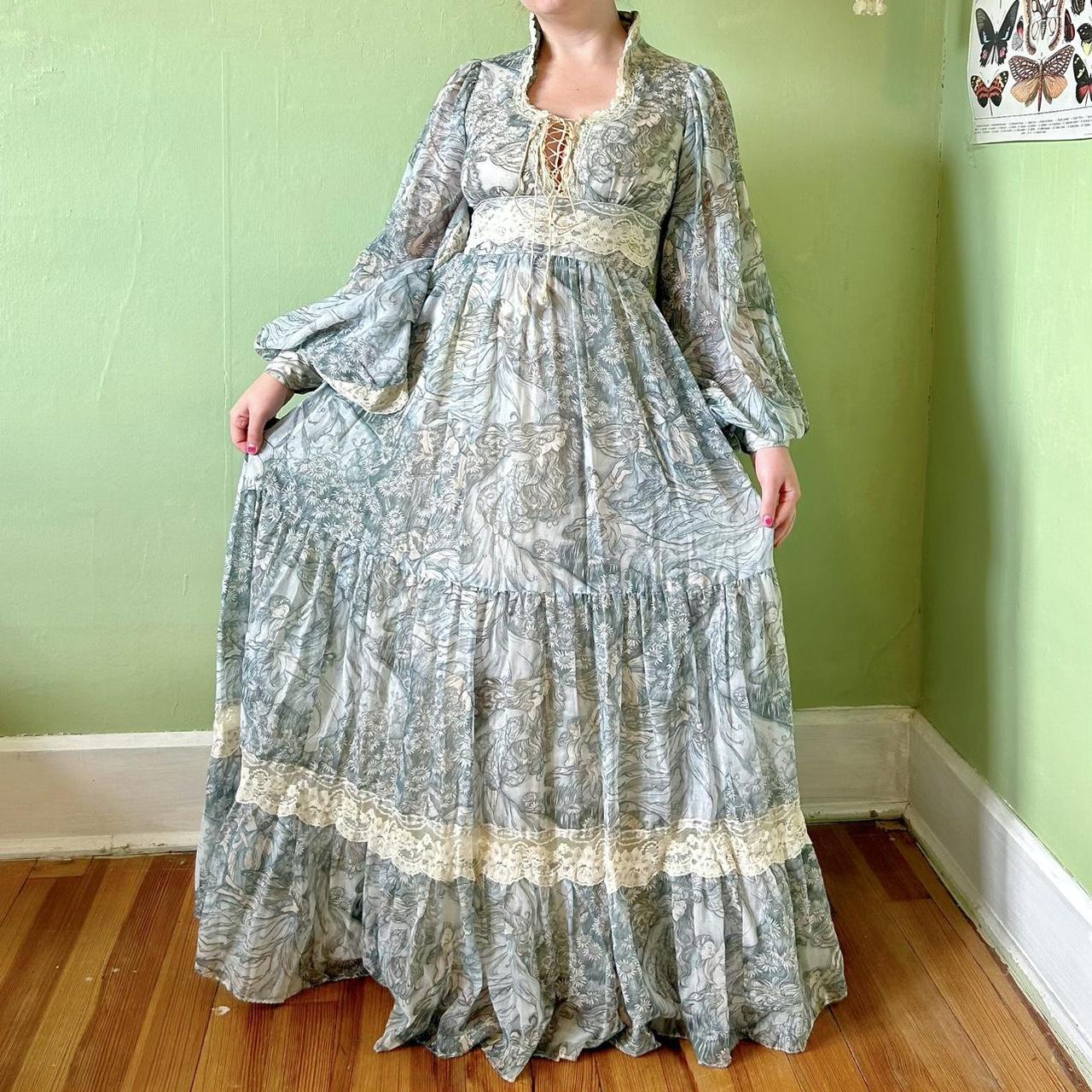 1970s RARE Gunne Sax River Fairy Dress This "Fairy... - Depop