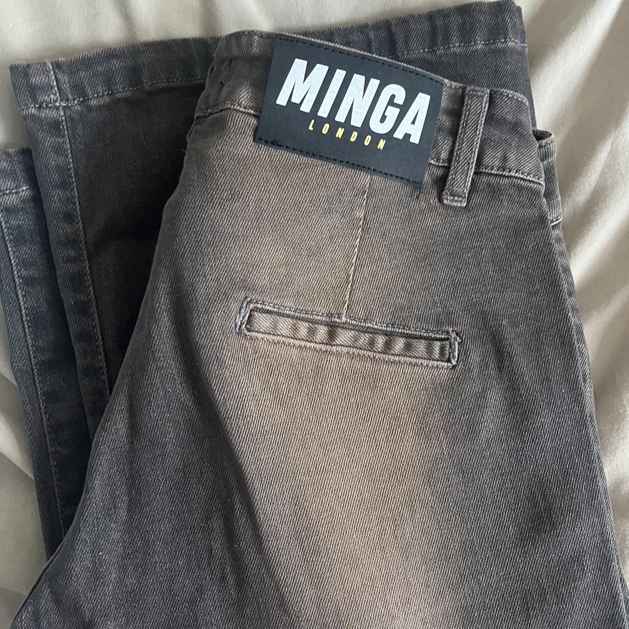 Minga low rise flared jeans Size 26” but can fit... - Depop