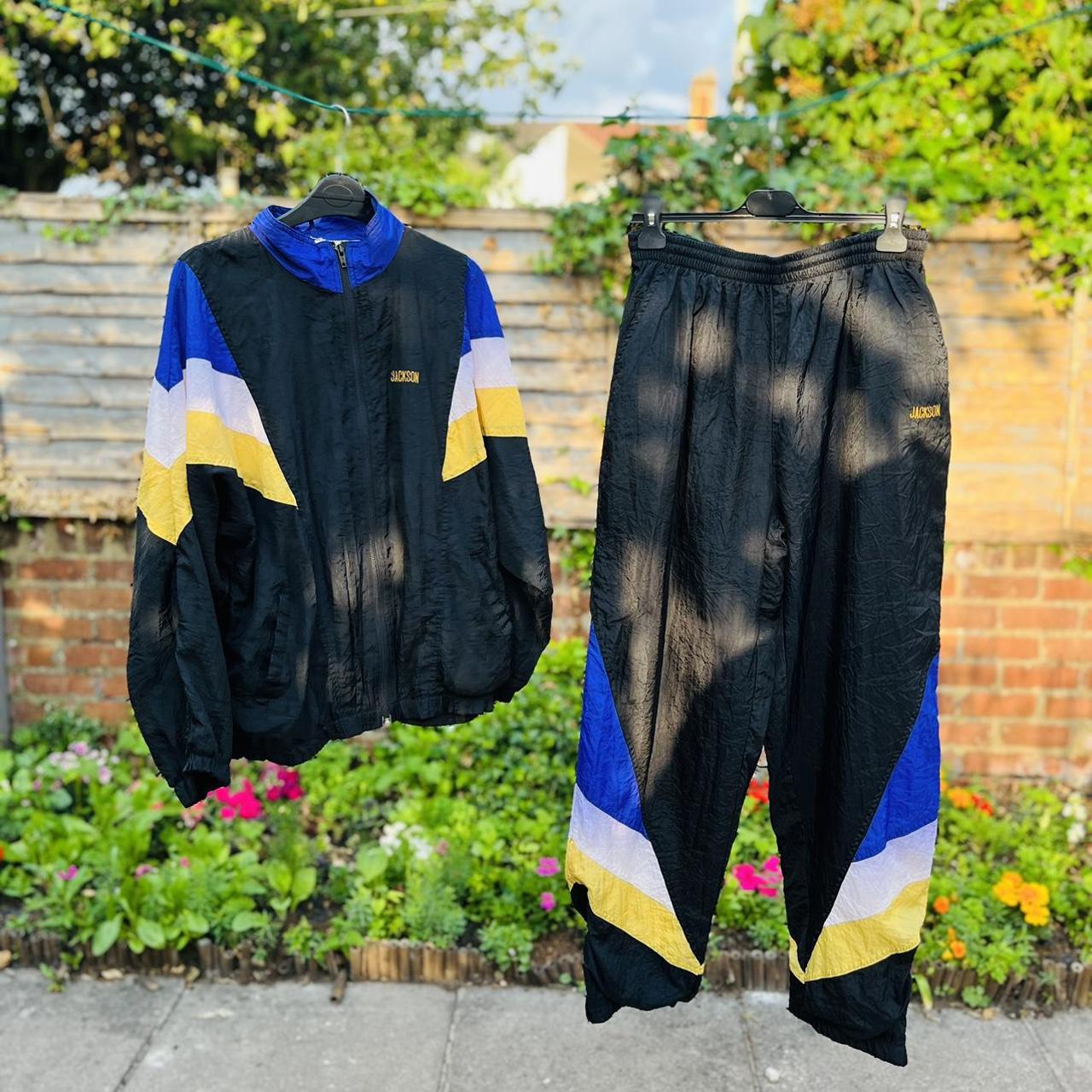 Vintage Shell Suit Size S Two piece shell trouser... - Depop