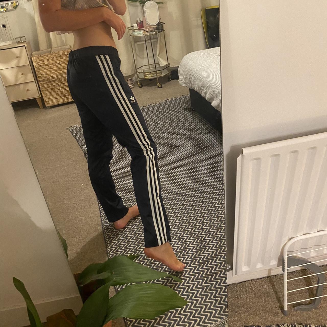 ADIDAS TRACKIES. THREE STRIPE. SIZE S. - Depop