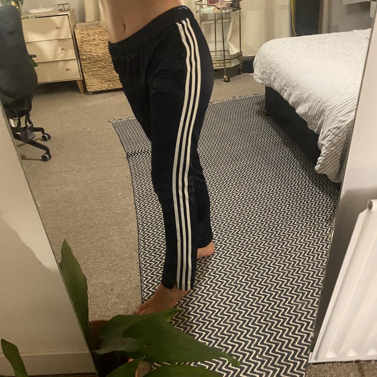 ADIDAS TRACKIES. THREE STRIPE. SIZE S. - Depop