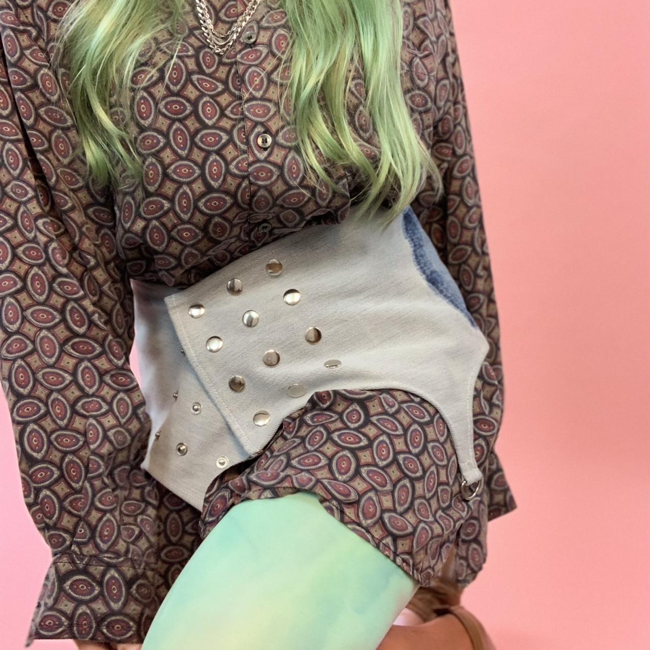 Handmade adjustable snap garter belt made from... - Depop