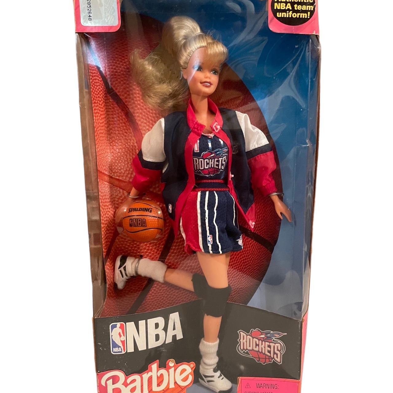 VINTAGE HOU ROCKETS BARBIE IN BOX SEALED 1996... - Depop
