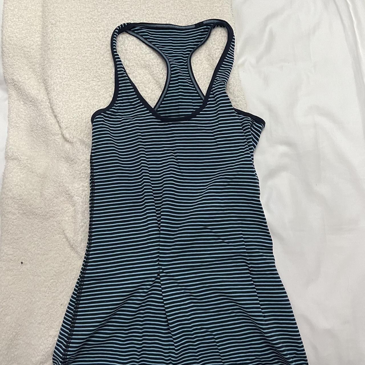 Lululemon racerback top Super cute stripes Size 4... - Depop